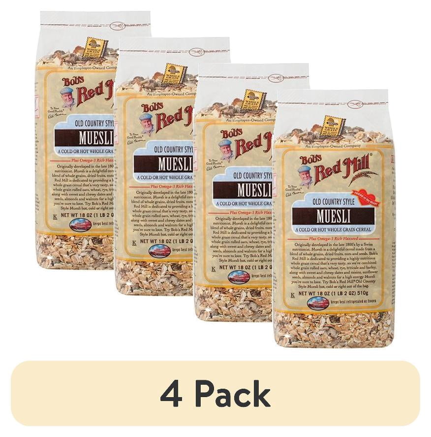 (4 pack) Bobs Red Mill Cereal, Muesli, Hot Or Cold, 40 Oz - Walmart.com