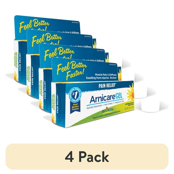 (4 pack) Boiron Arnicare Gel, Homeopathic Medicine for Pain Relief, Muscle Pain & Stiffness ...