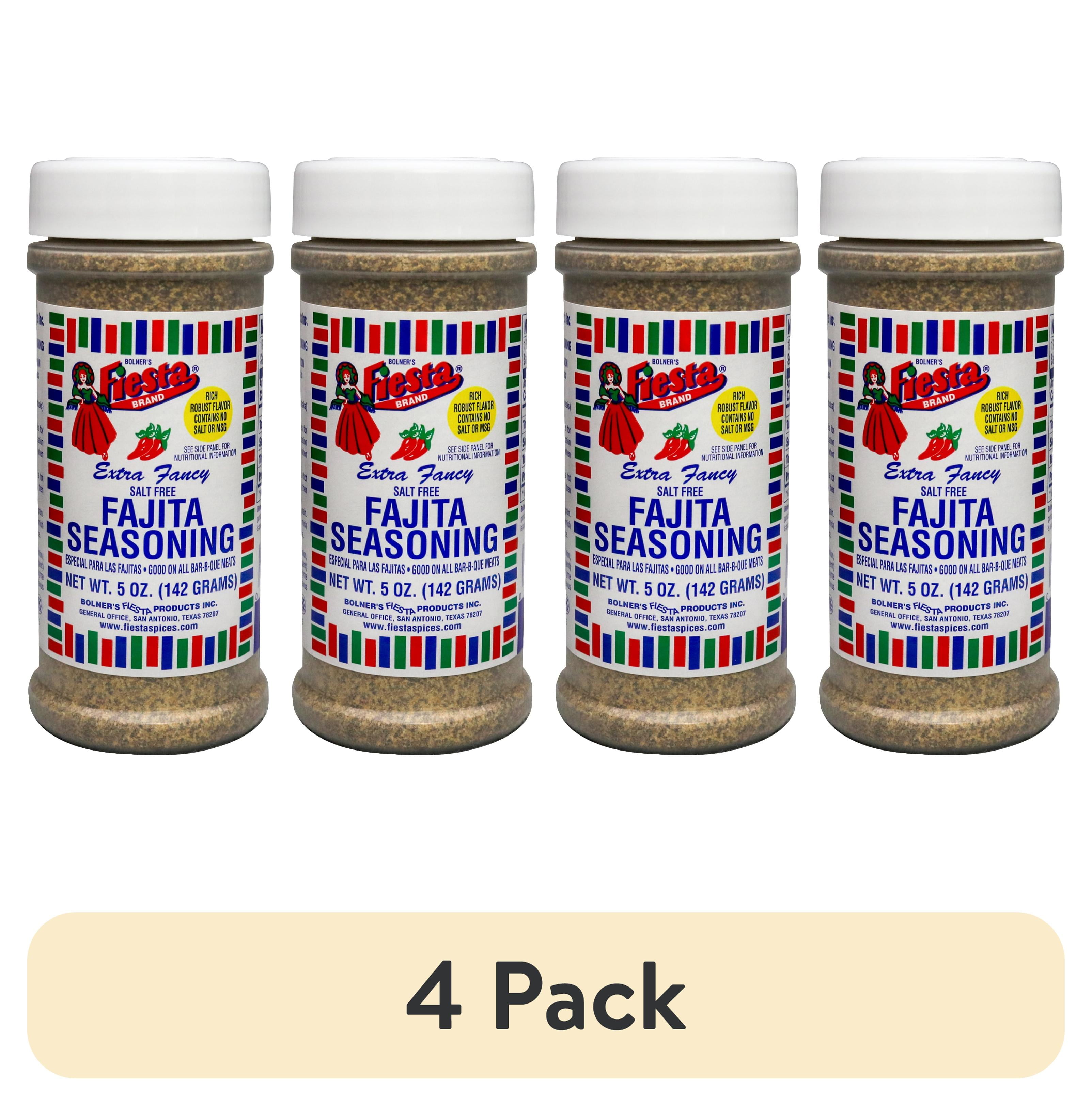 (4 pack) Bolner's Fiesta Salt Free Fajita Seasoning, 5 oz - Walmart.com