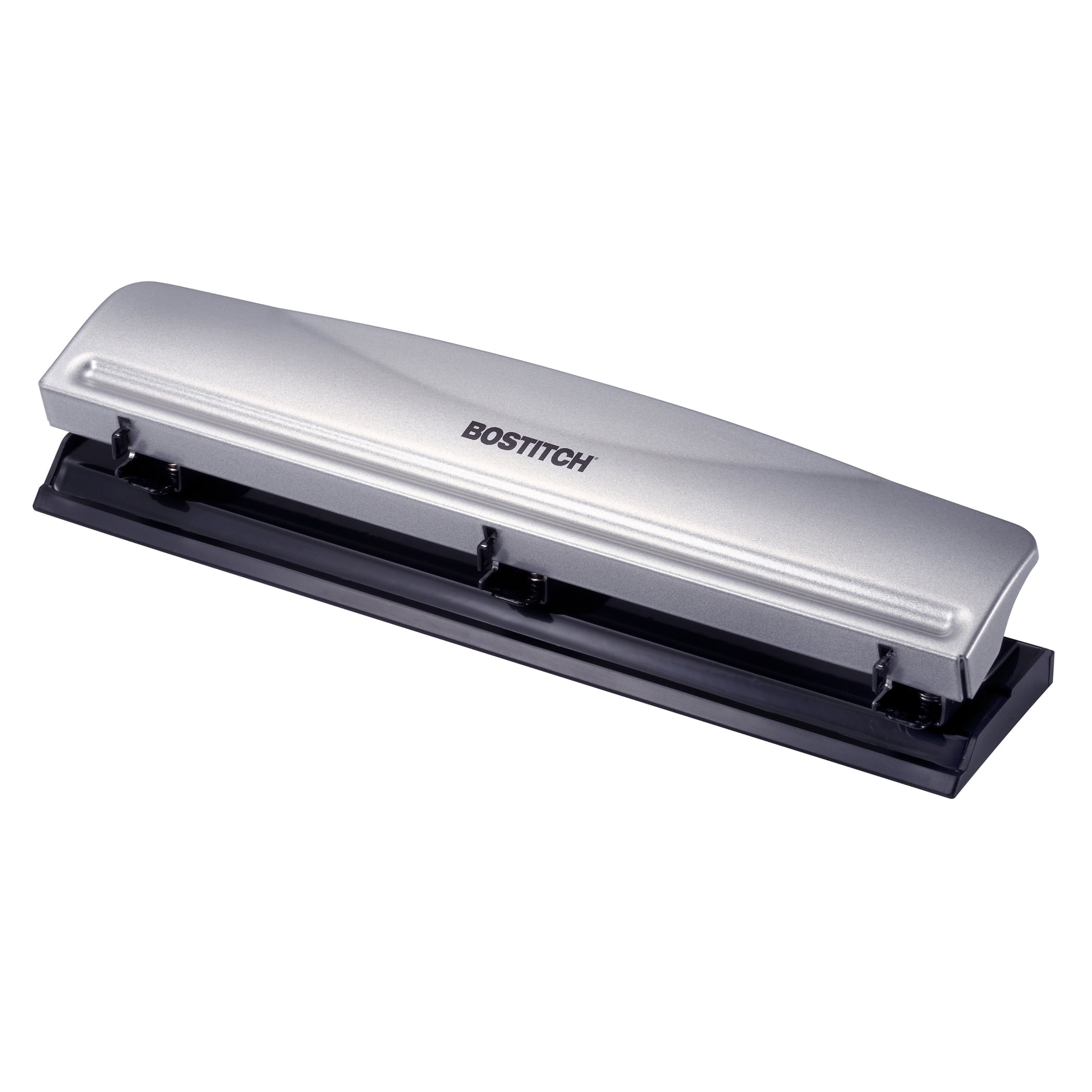 (4 pack)Bostitch Office 3 Hole Punch, 12 Sheet Capacity, Silver ...