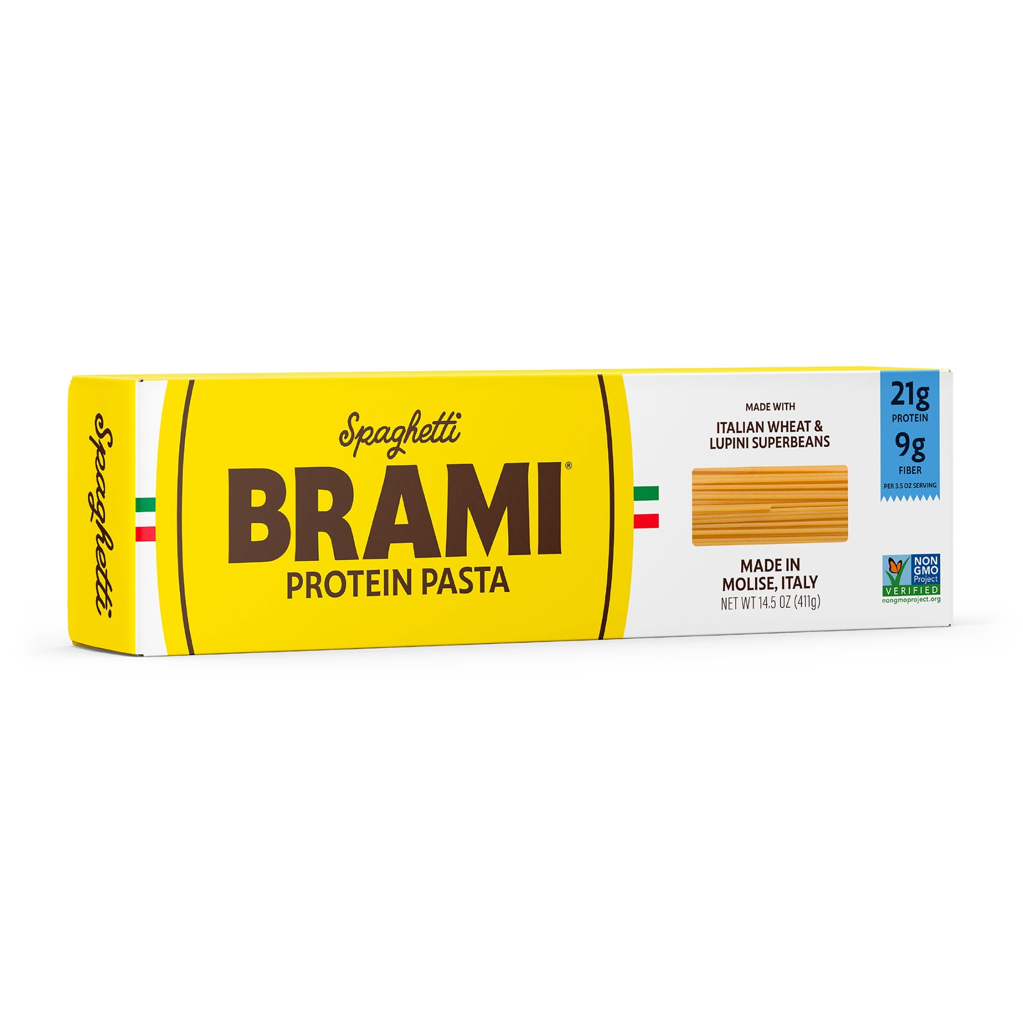 (4 pack) Brami Spaghetti High Protein Pasta, 21g Protein, High Fiber ...