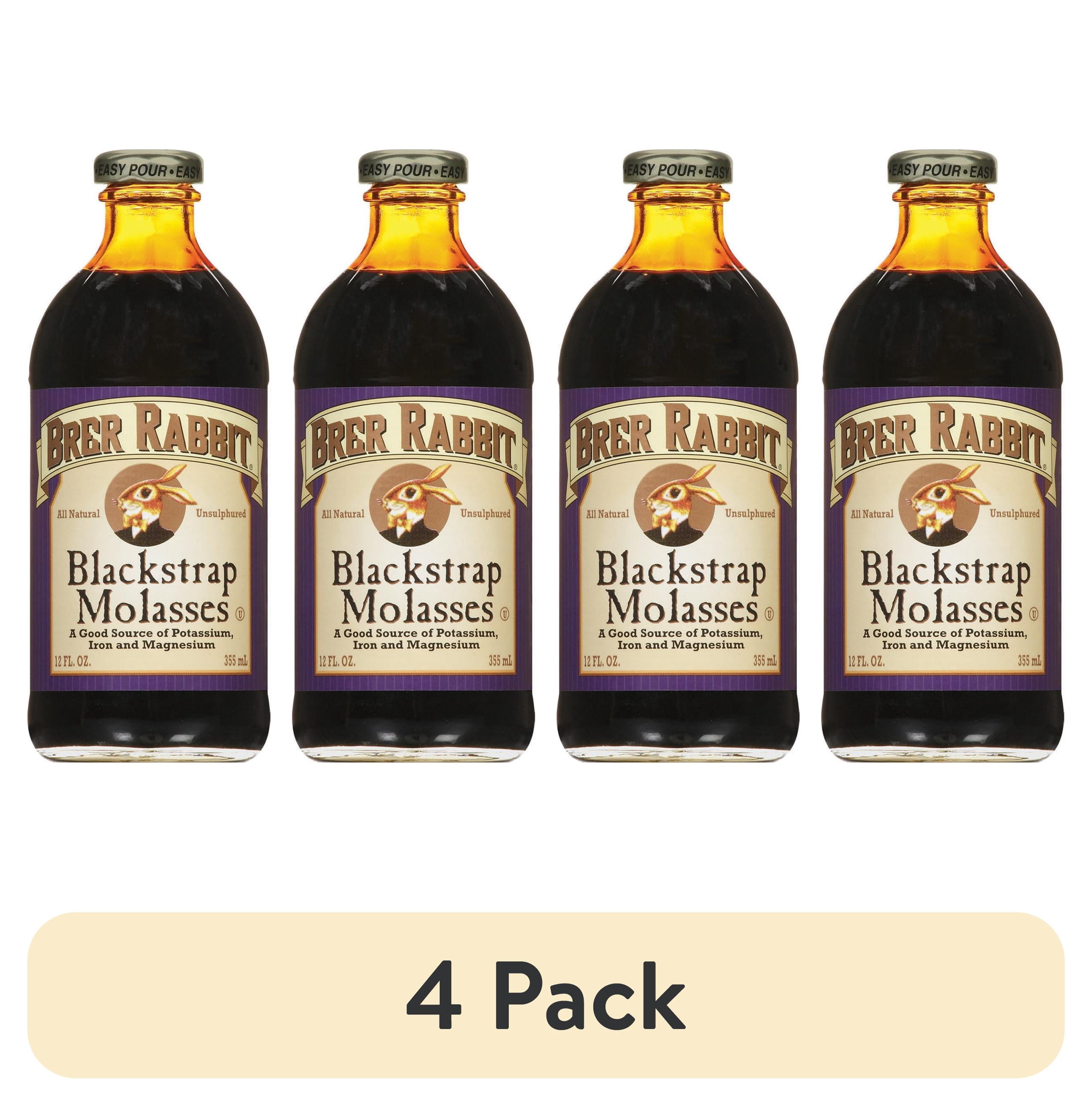 (4 pack) Brer Rabbit Molasses, Blackstrap, 12 oz - Walmart.com