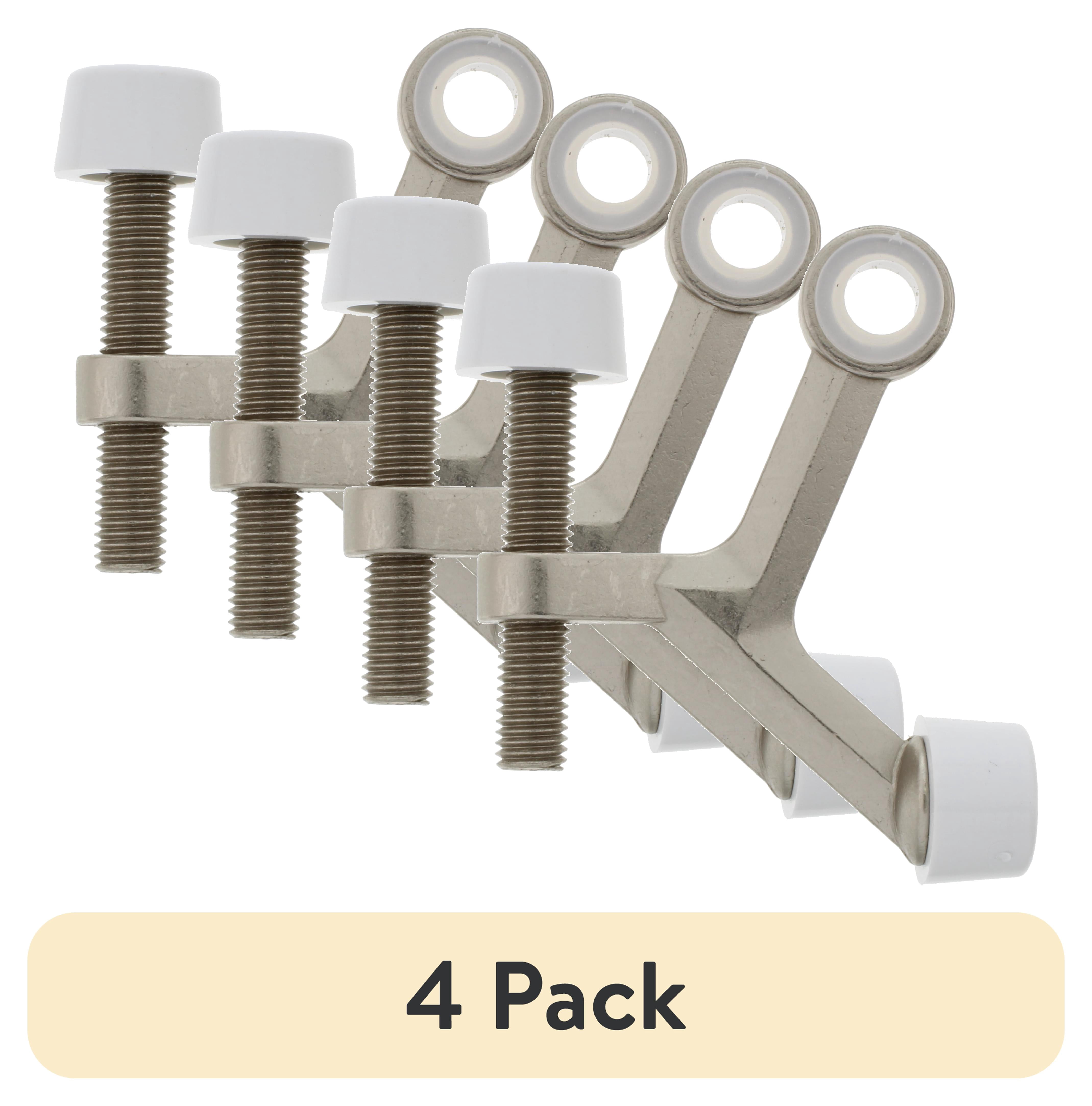 (4 pack) Bulldog Hardware Hinge Pin Mounted Doorstop, Satin Nickel ...