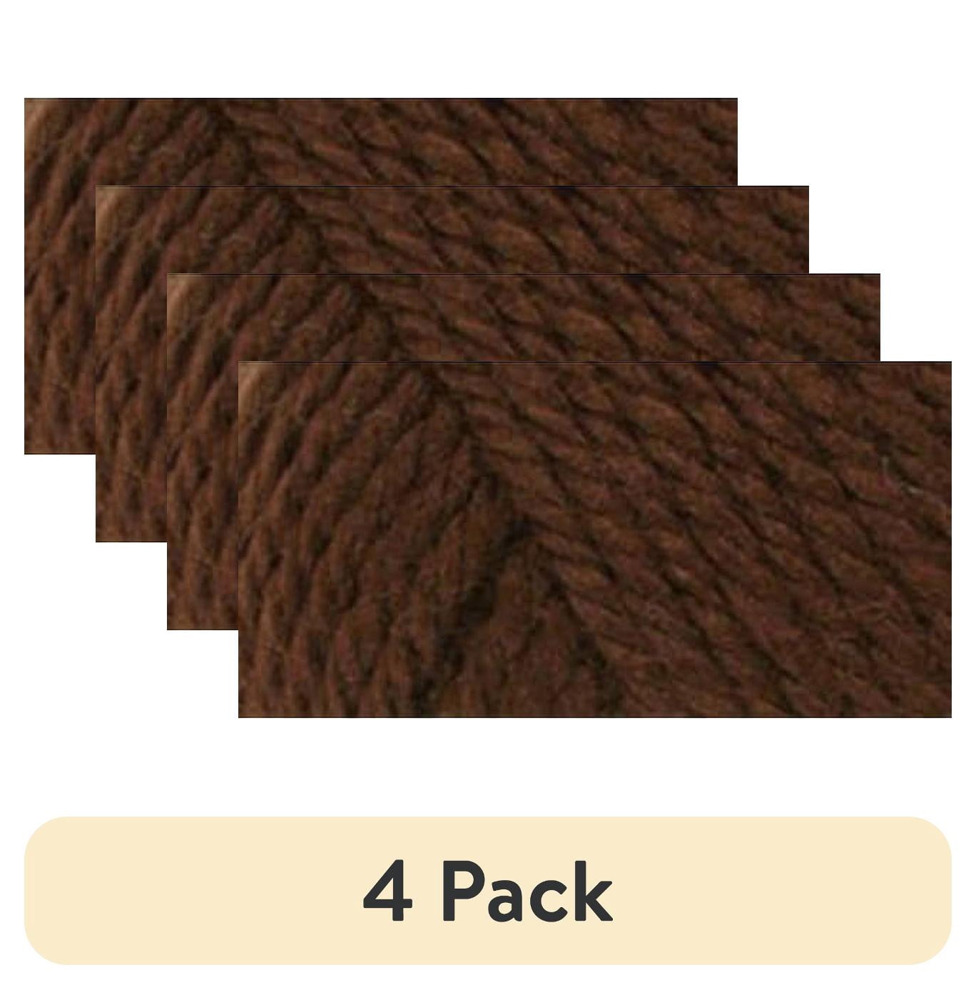 (4 pack) C&C Red Heart Soft Yarn 5oz 256yd Chocolate - Walmart.com