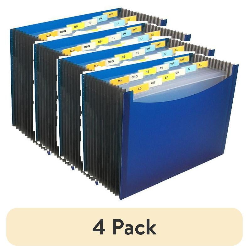 (4 pack) C-Line 13-Pocket Expanding Files - Walmart.com