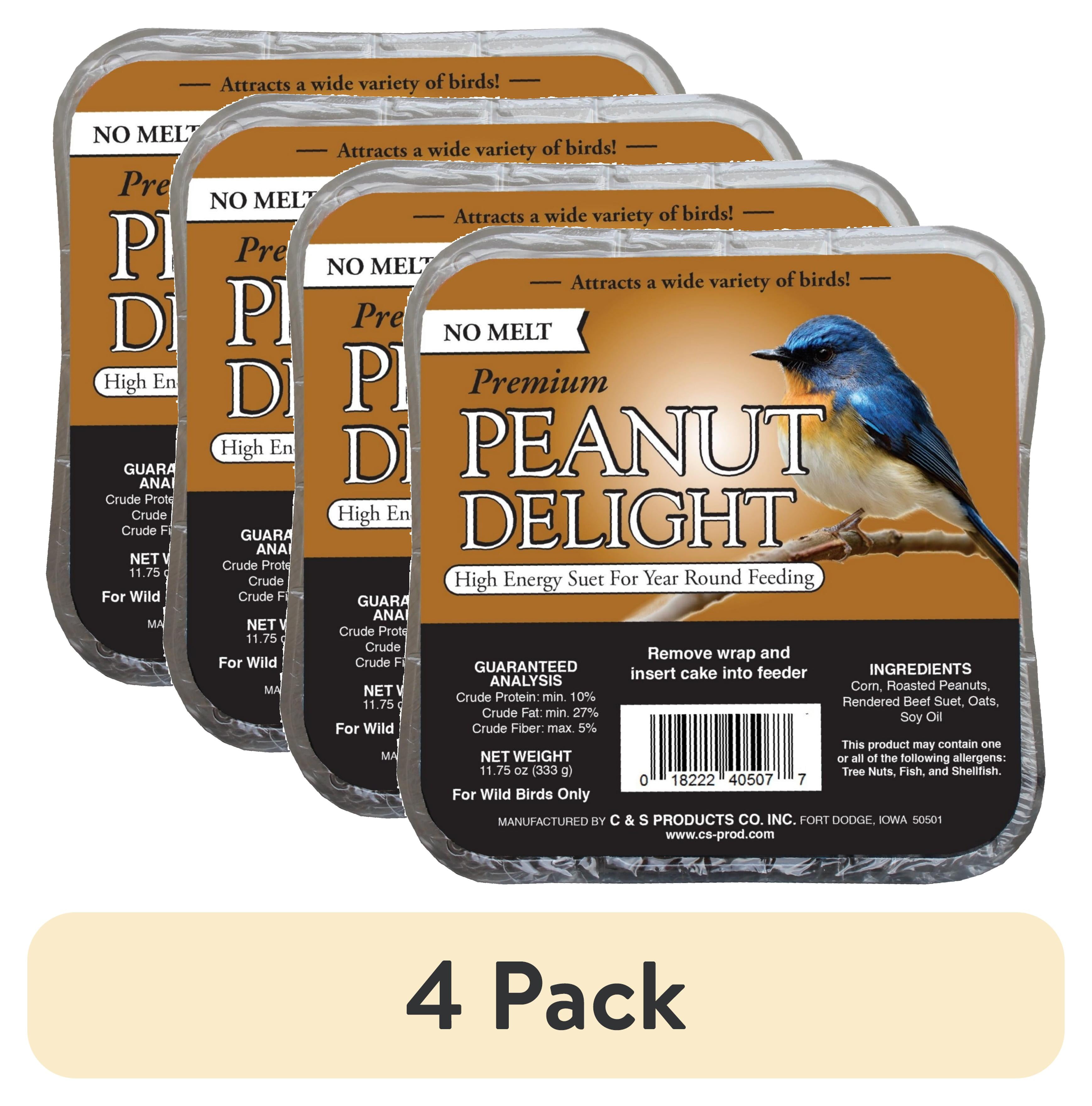 (1 pack) C&S Peanut Delight No-melt Suet Dough, 11.75 oz, Wild Bird ...