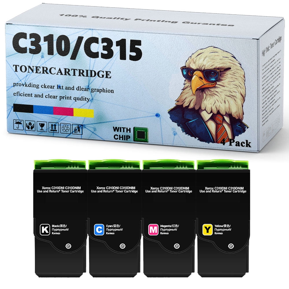 4-pack C310/C315 High Capacity Toner Cartridges 006R004356 006R004357 ...