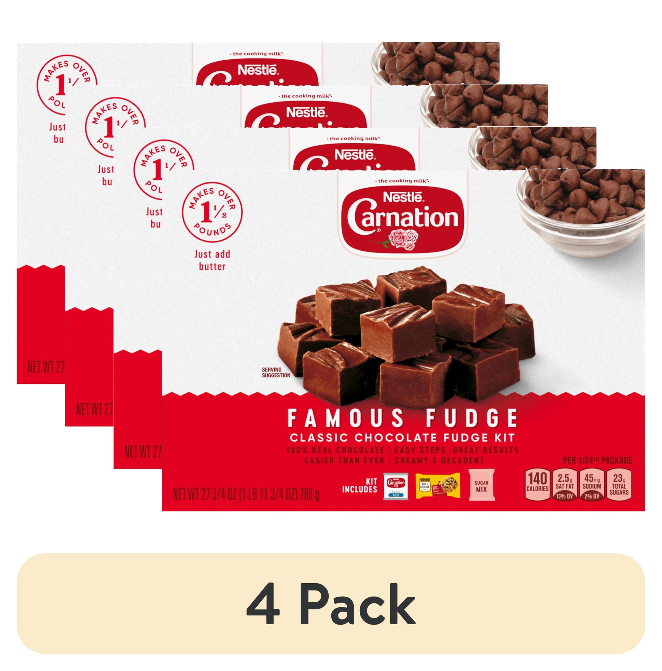 (4 pack) CARNATION Famous Fudge Kit Without Marshmellows Baking Mix ...