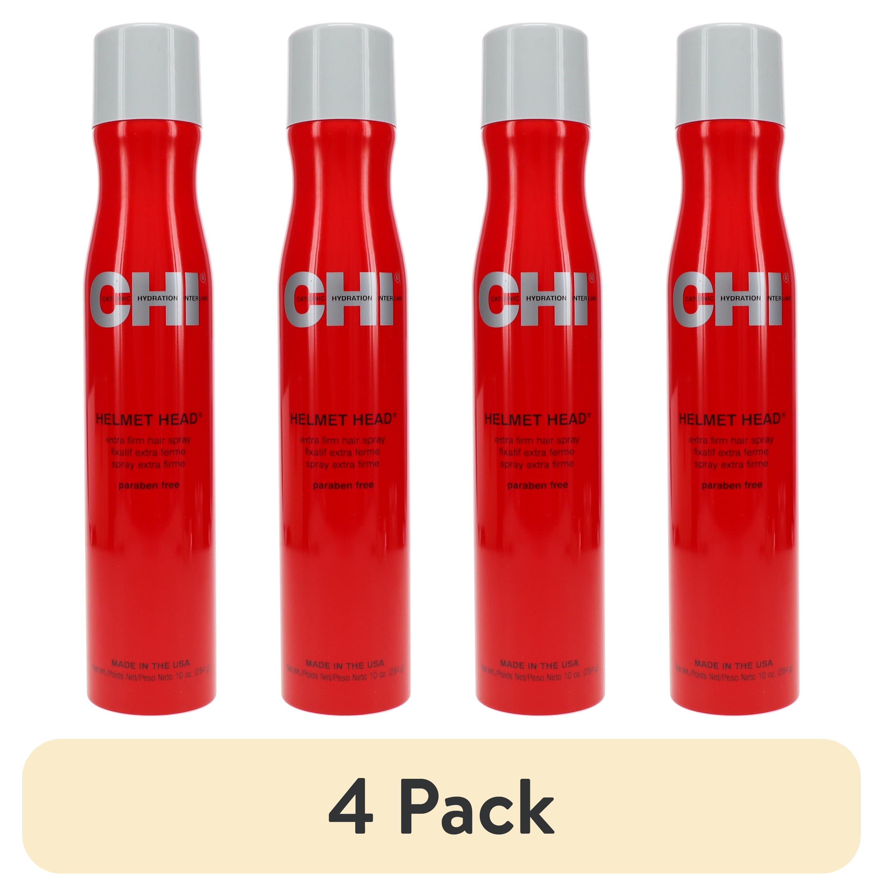 (4 pack) CHI Helmet Head Extra Firm Hair Spray 10 oz - Walmart.com