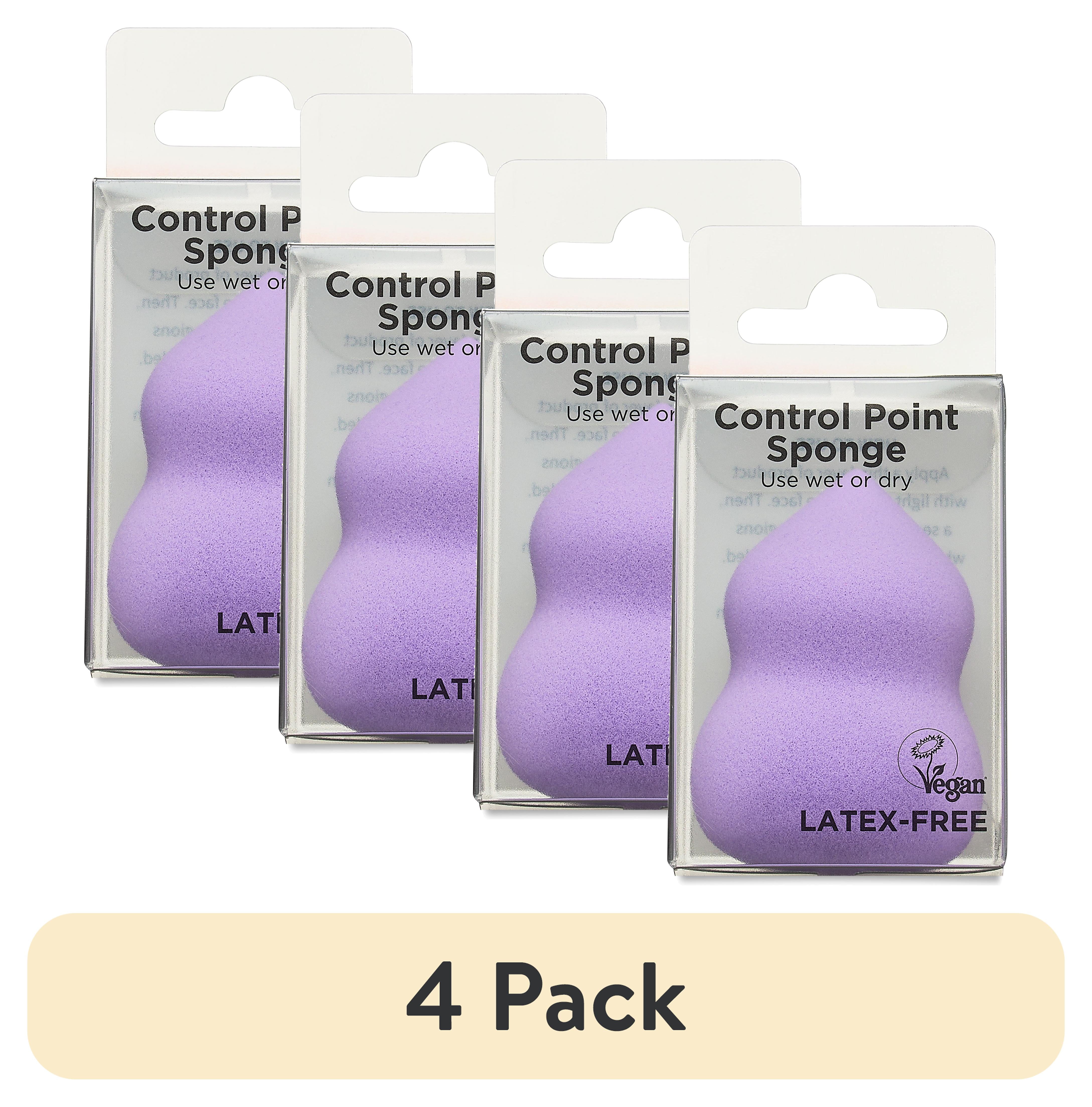 (4 pack) Walmart Control Point Makeup Sponge for Wet or Dry Cosmetics ...