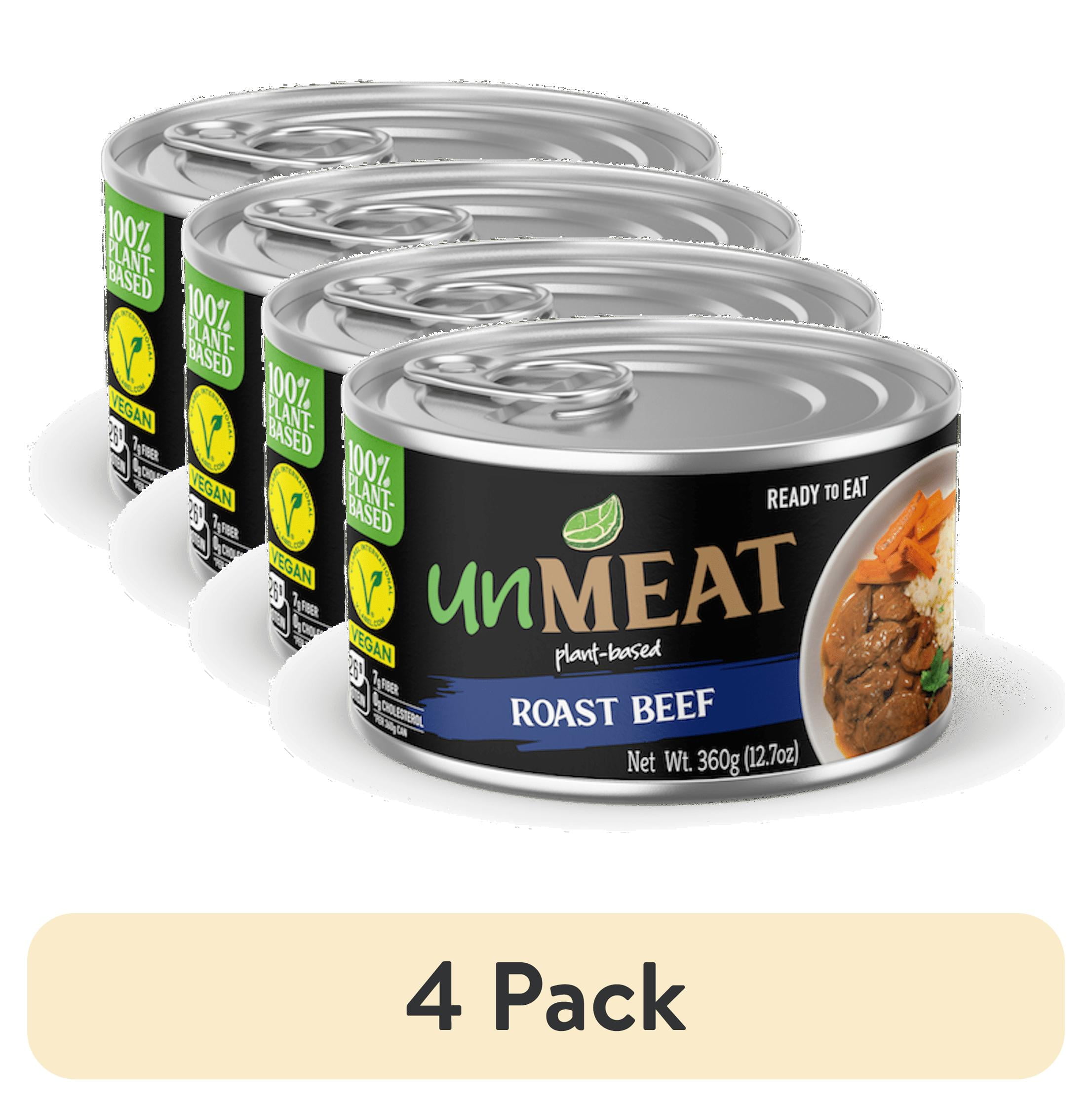 (4 pack) CPG unMEAT Roast Beef Style, 12.7 oz Can - Walmart.com