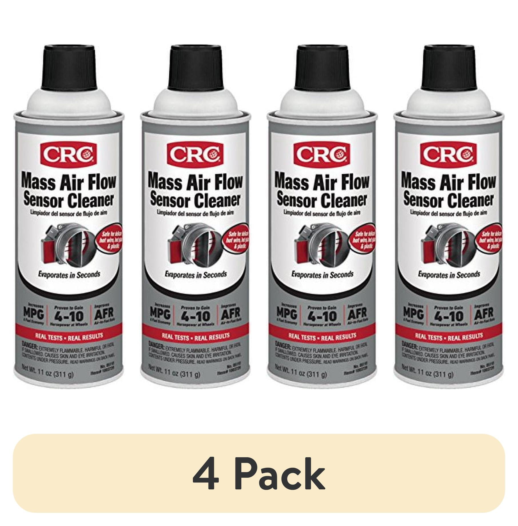 (4 pack) CRC 05110 Mass Air Flow Sensor Cleaner - 11 Wt Oz. - Walmart.com