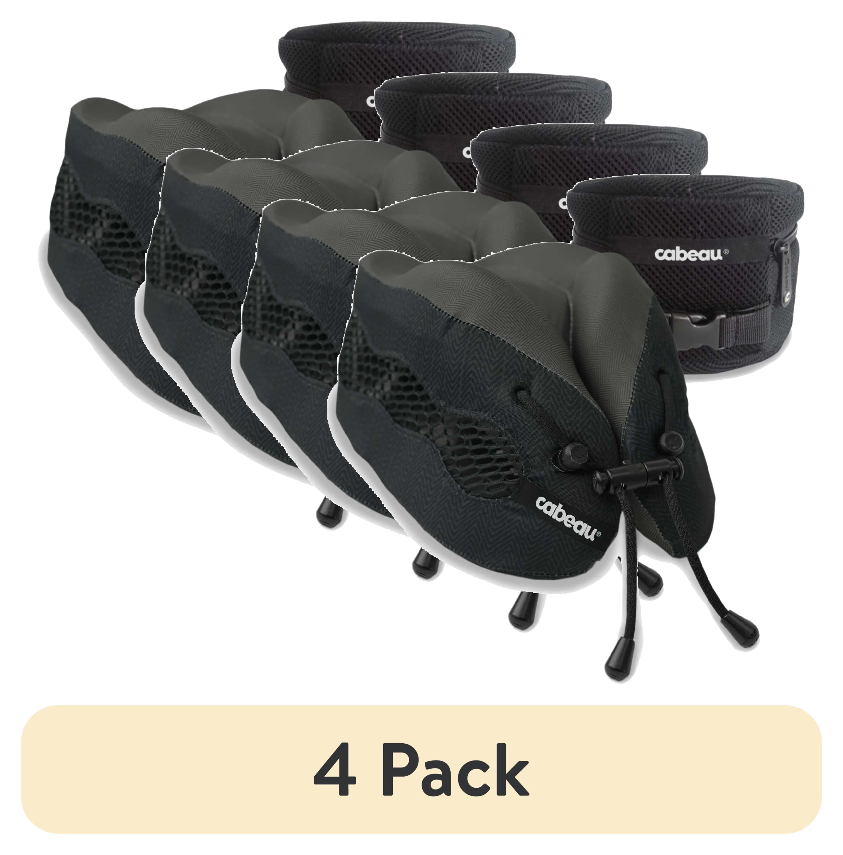 (4 pack) Cabeau Evolution Cool Travel Pillow in Black - Walmart.com