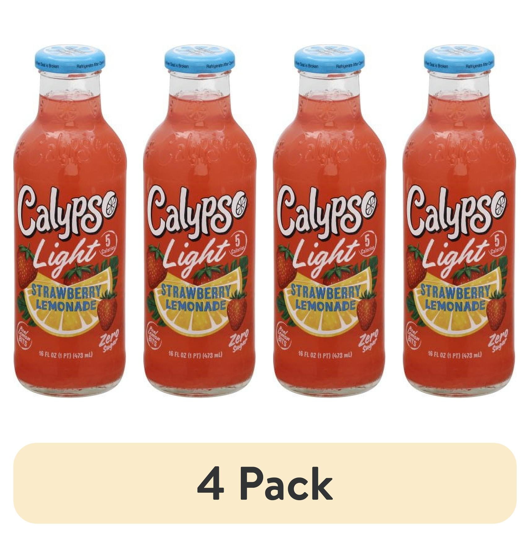 (4 pack) Calypso Strawberry Zero Sugar Lemonade 16FlOz - Walmart.com