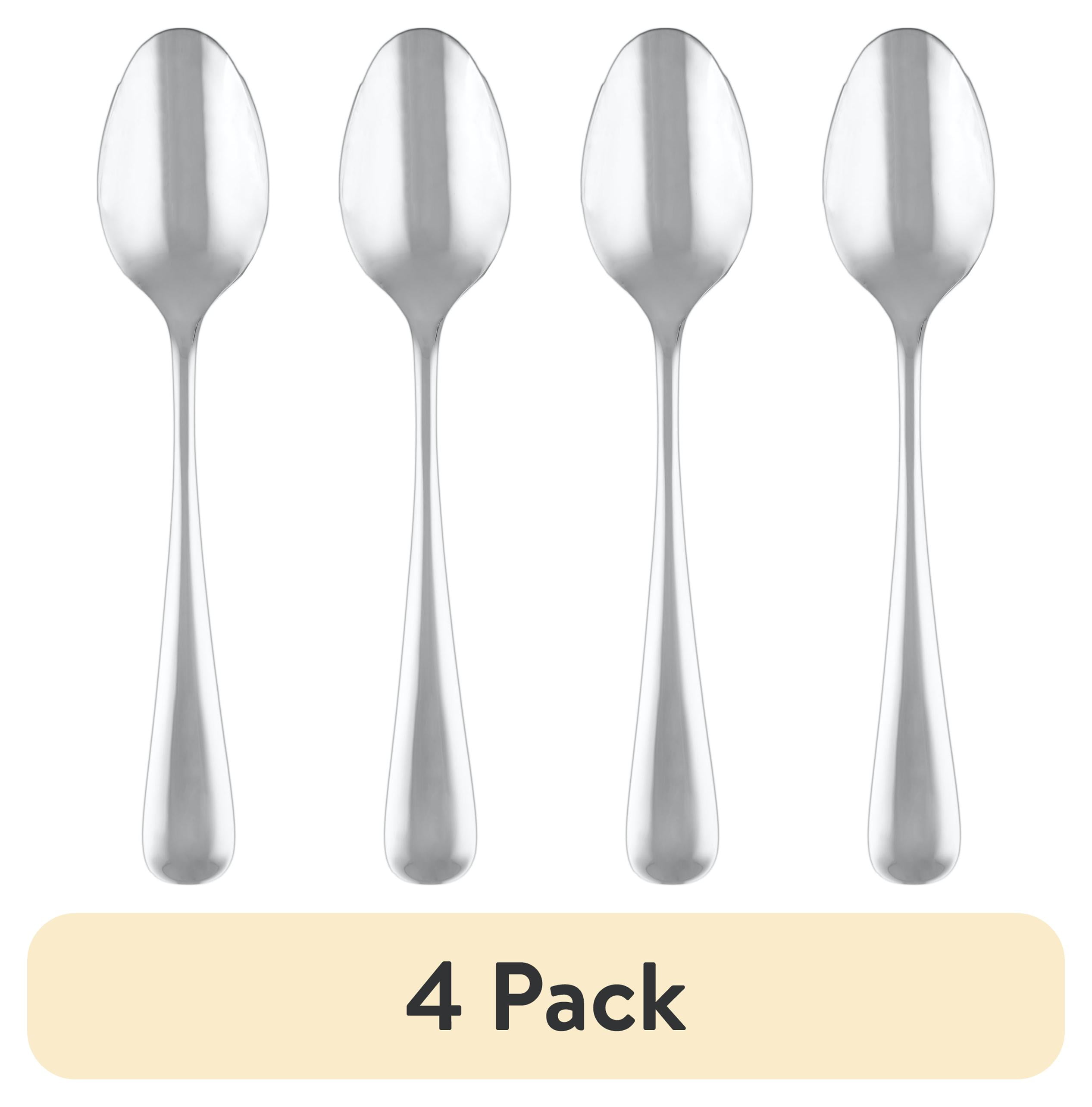 (4 pack) Cambridge Pepino Mirror Teaspoon, 18/0 Stainless Steel ...