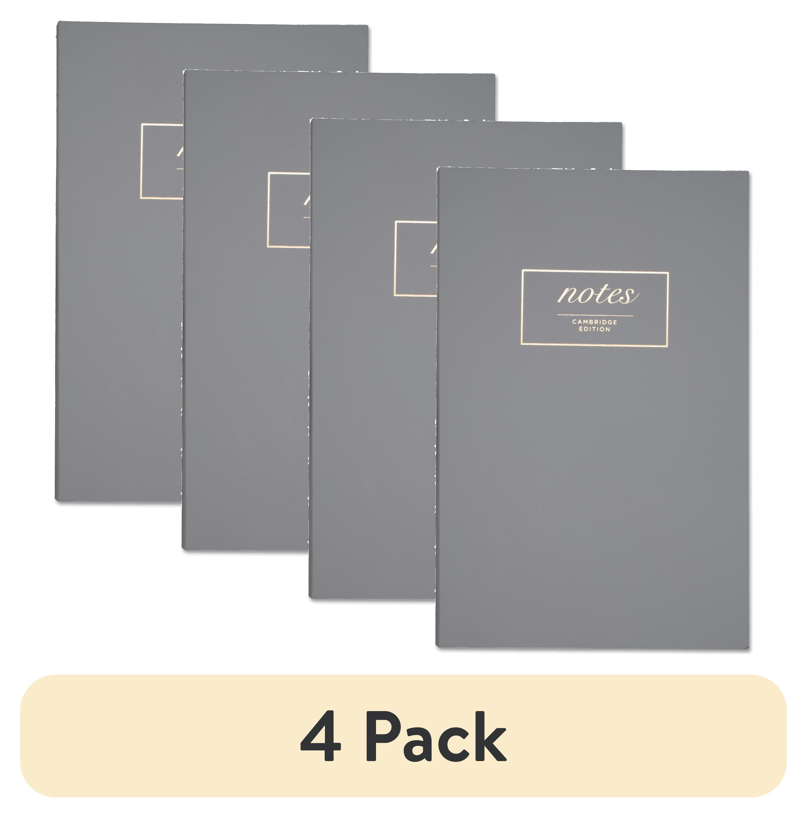 (4 pack) Cambridge Work Style Casebound Medium Fashion Notebook Gray ...