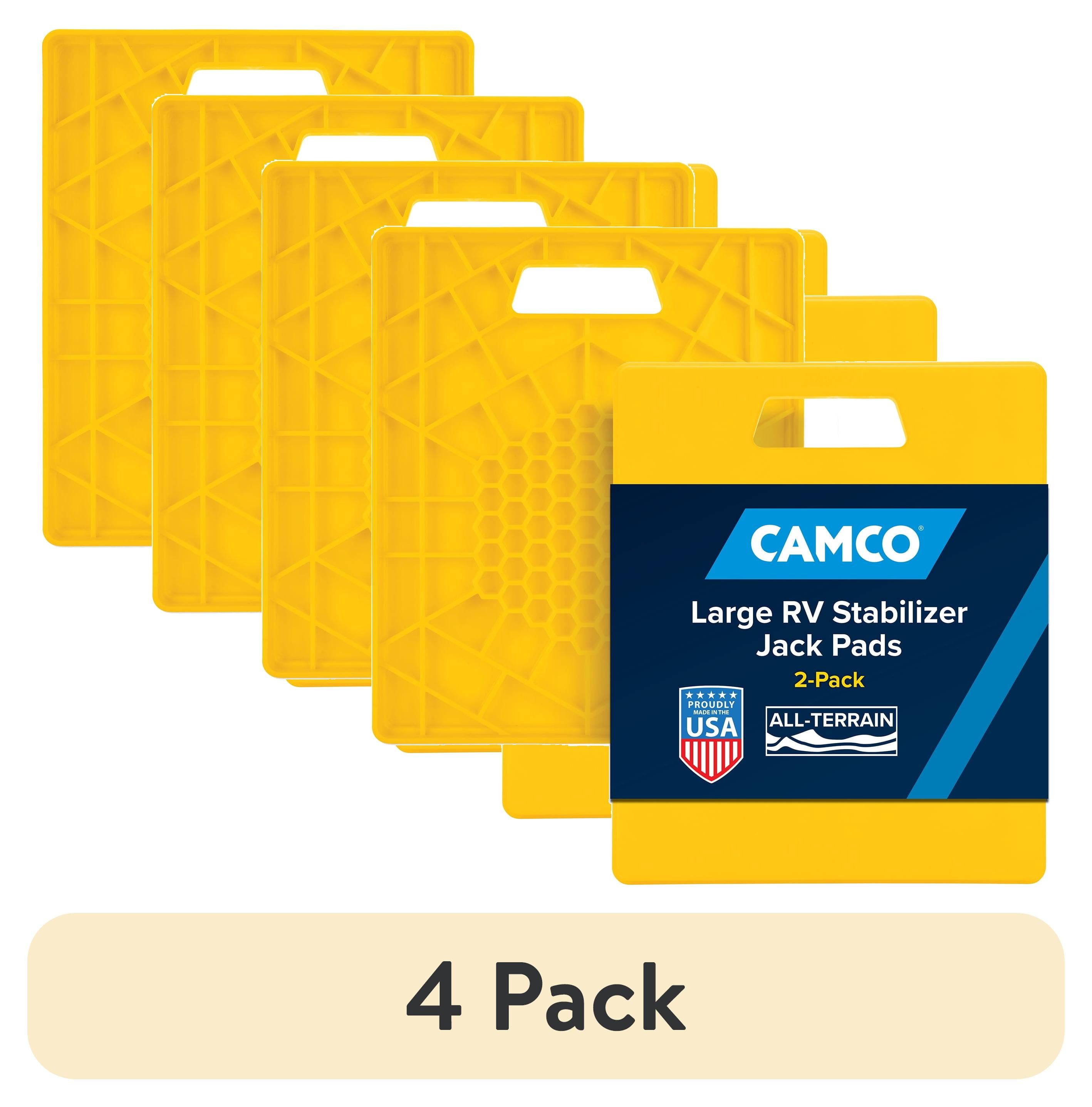 (4 pack) Camco Stabilizing Jack Pads for RV and Trailer Leveling (44541 ...