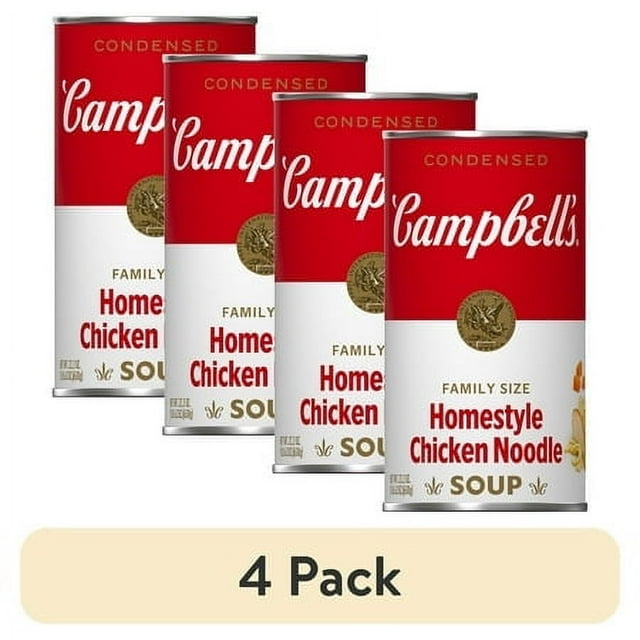 4 Pack Campbells Condensed Homestyle Chicken Noodle Soup 222 Oz