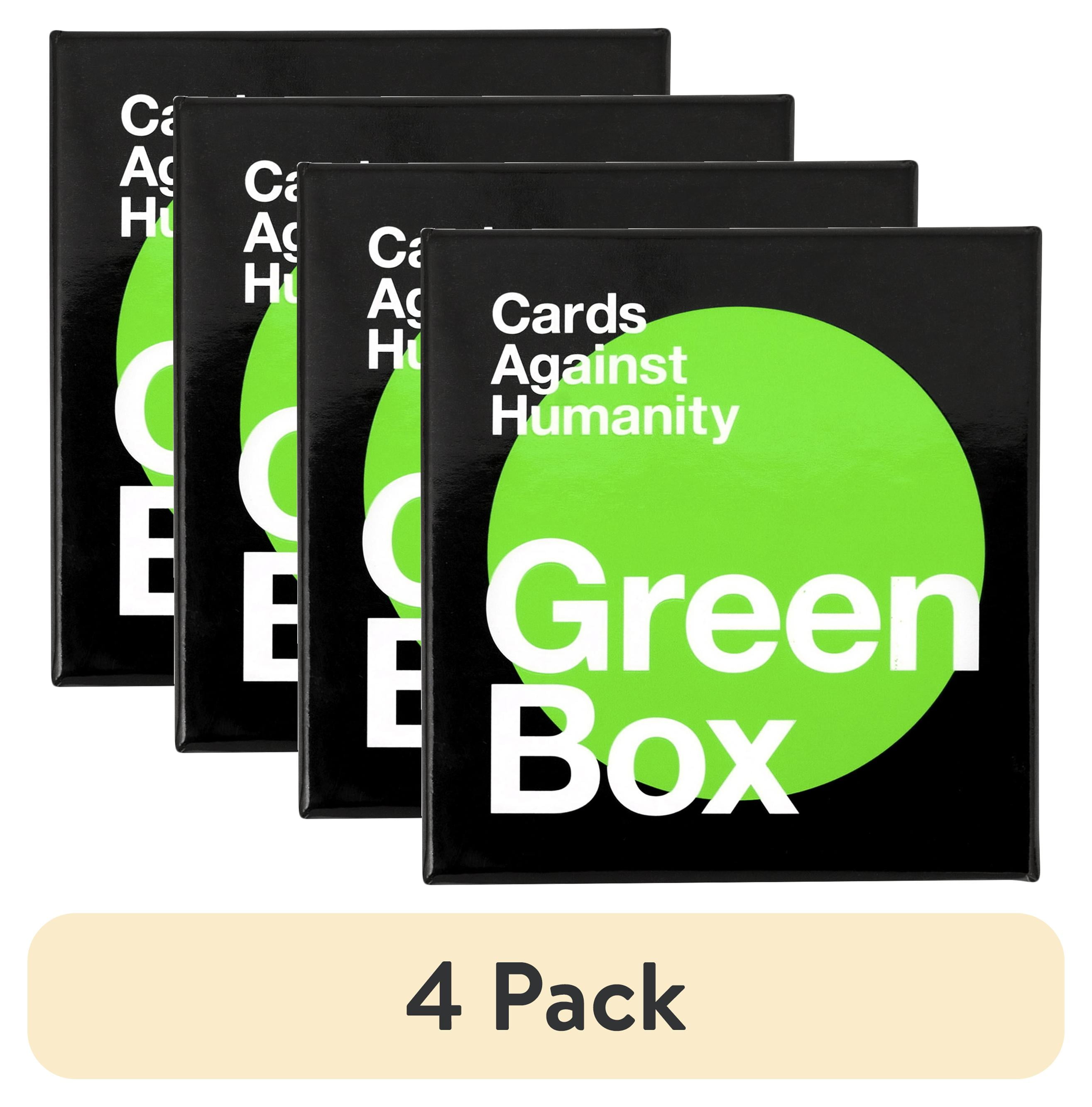 (4 pack) Cards Against Humanity: Green Box • 300-card expansion ...