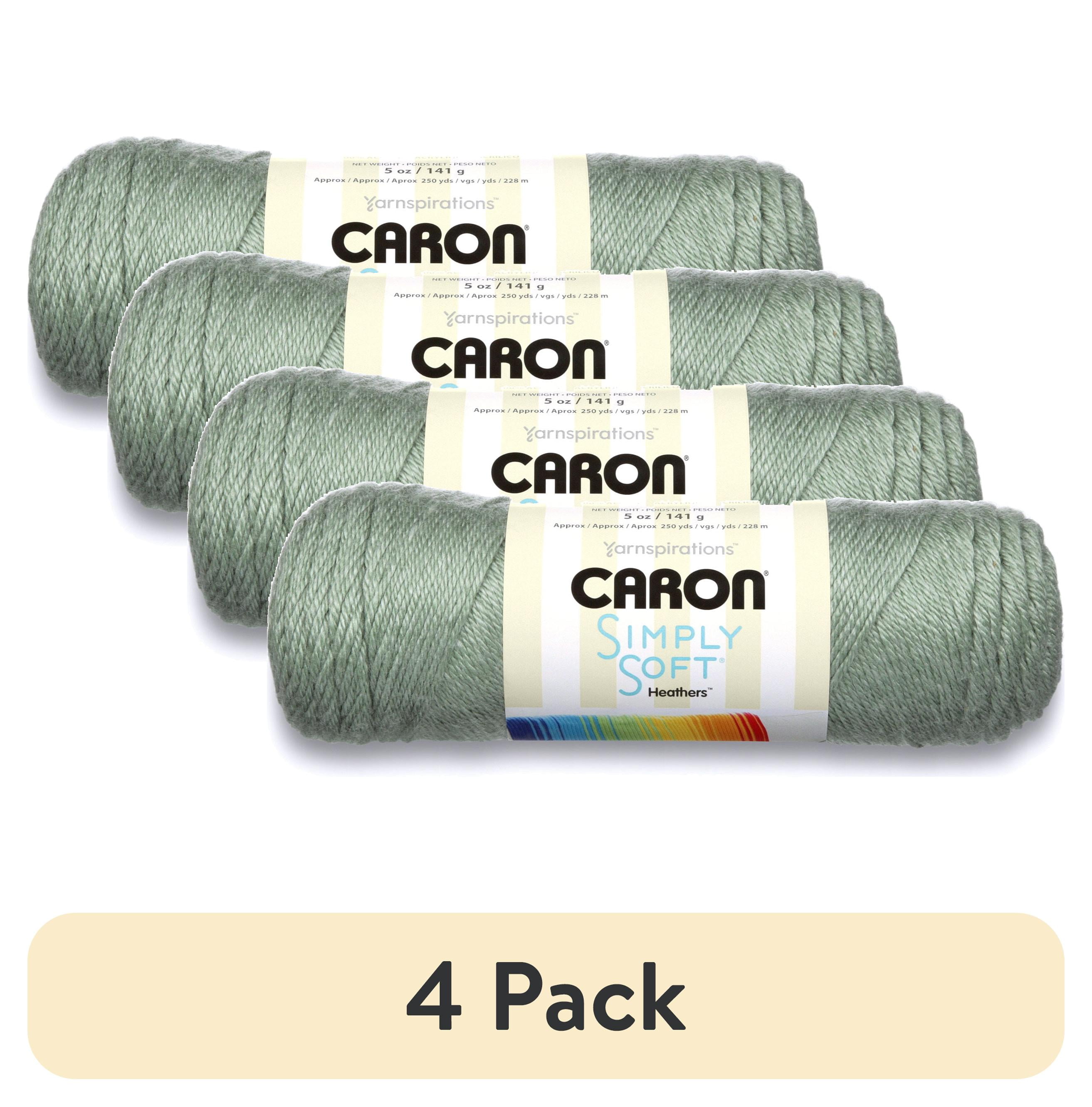 (4 pack) Caron Simply Soft Heather Yarn - Walmart.com