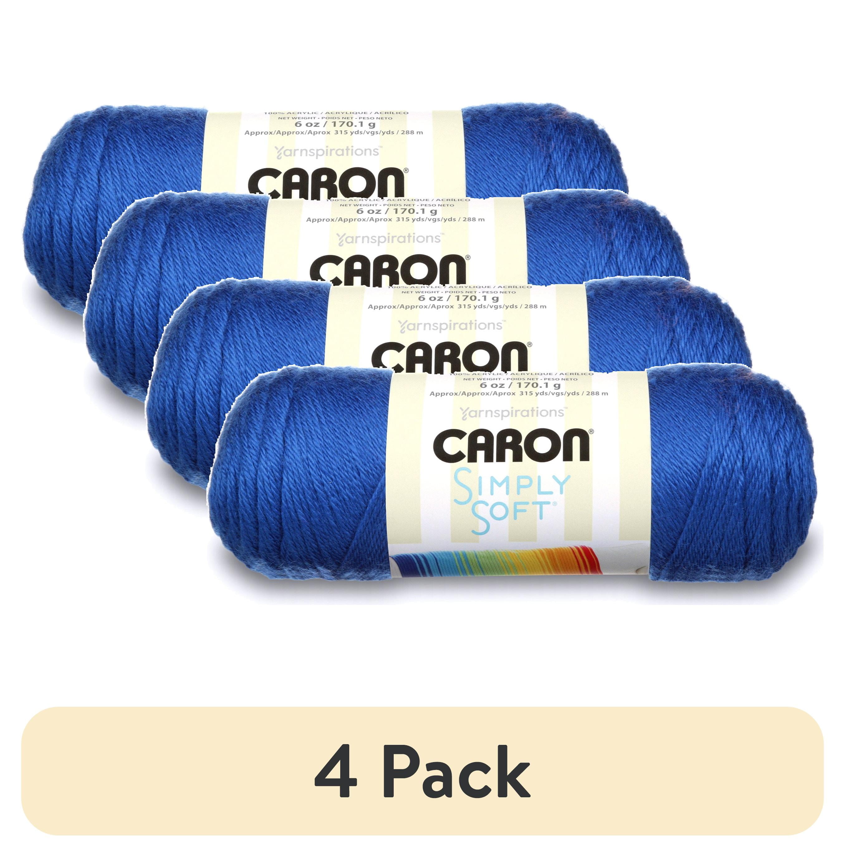 (4 pack) Caron Simply Soft Yarn, Royal Blue - Walmart.com