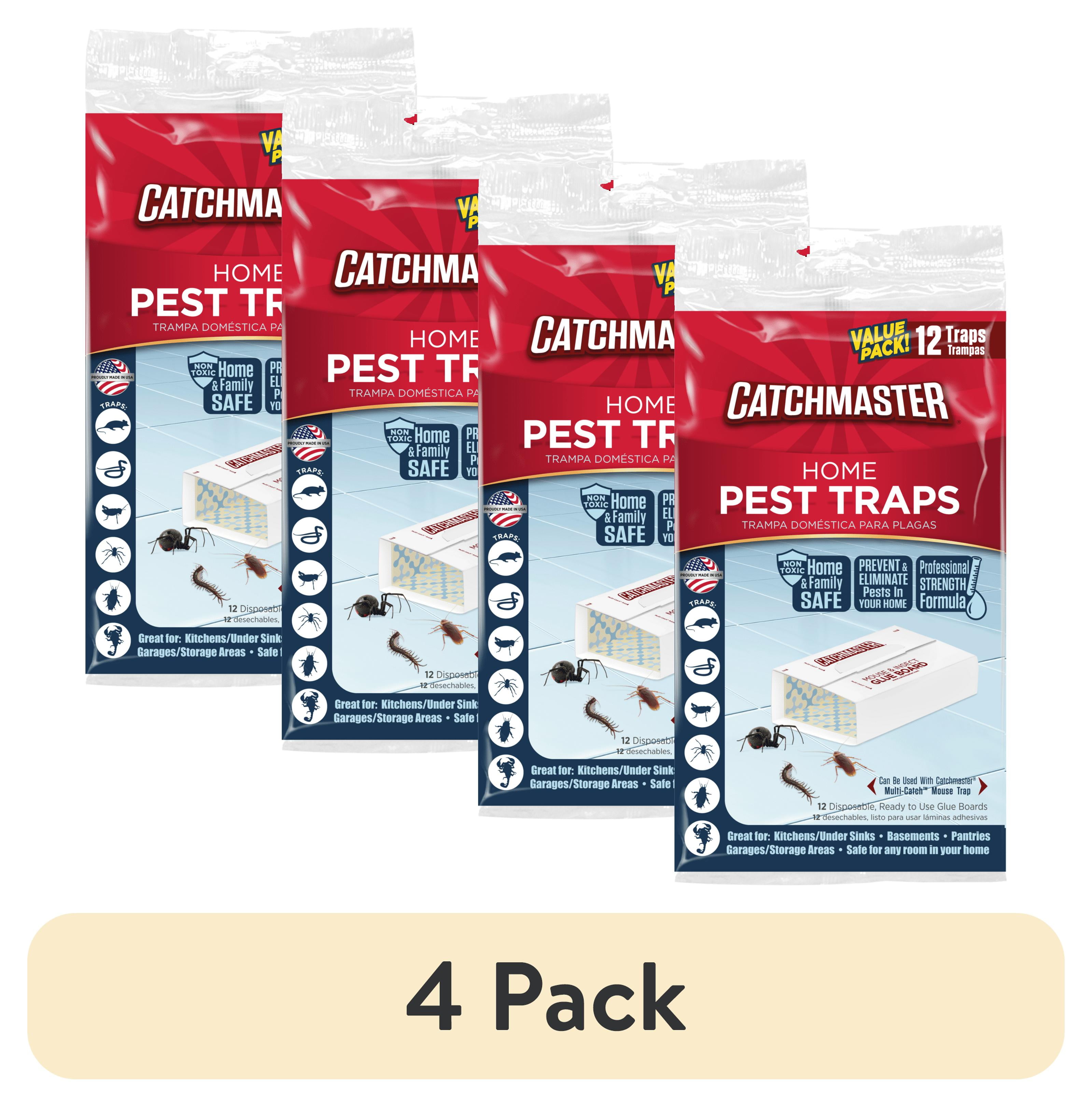 (4 pack) Catchmaster Value Pack Solid Home Pest Traps 12 Count ...