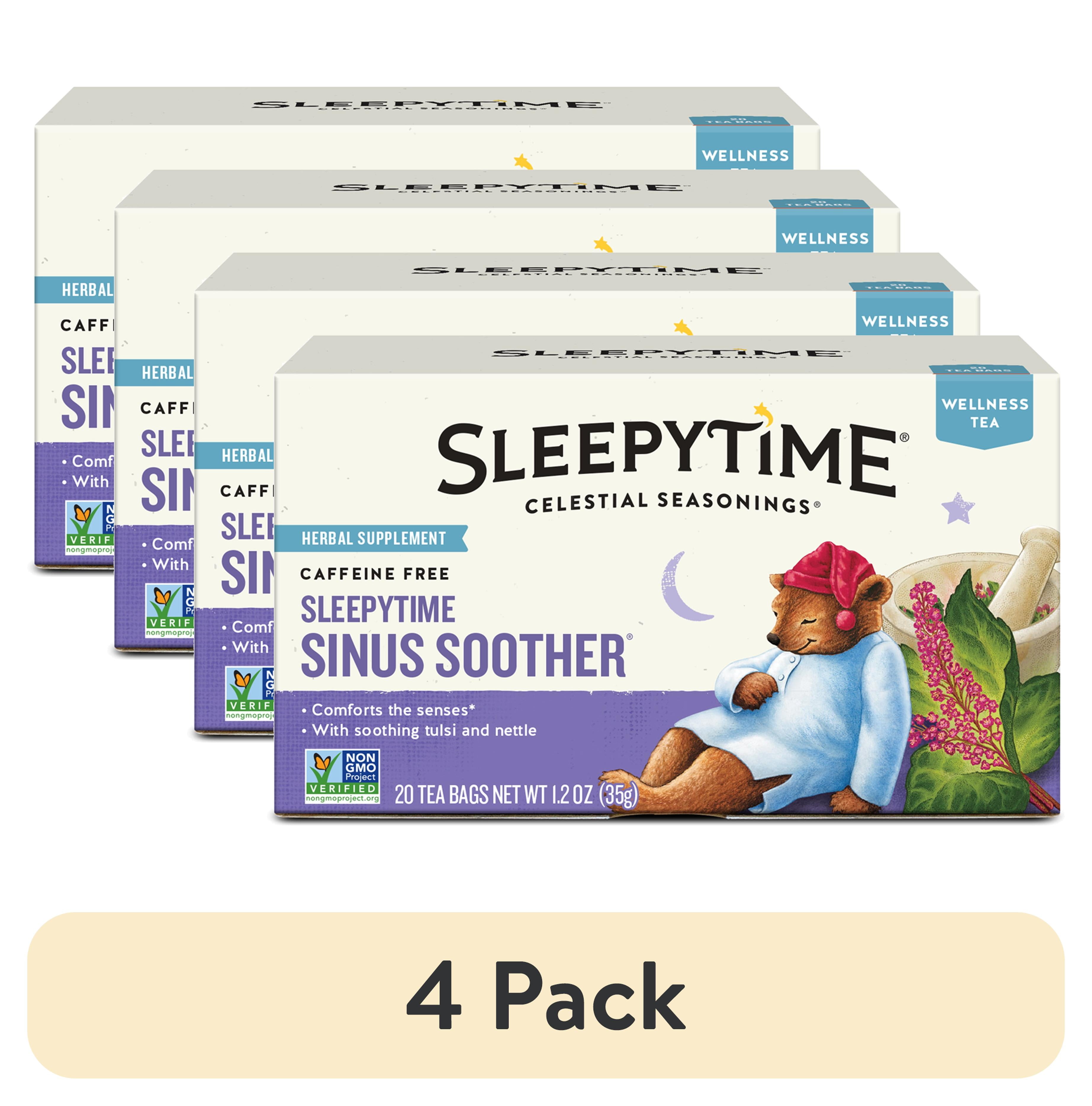 (4 pack) Celestial Seasonings Sleepytime Wellness Sinus Soother Herbal ...