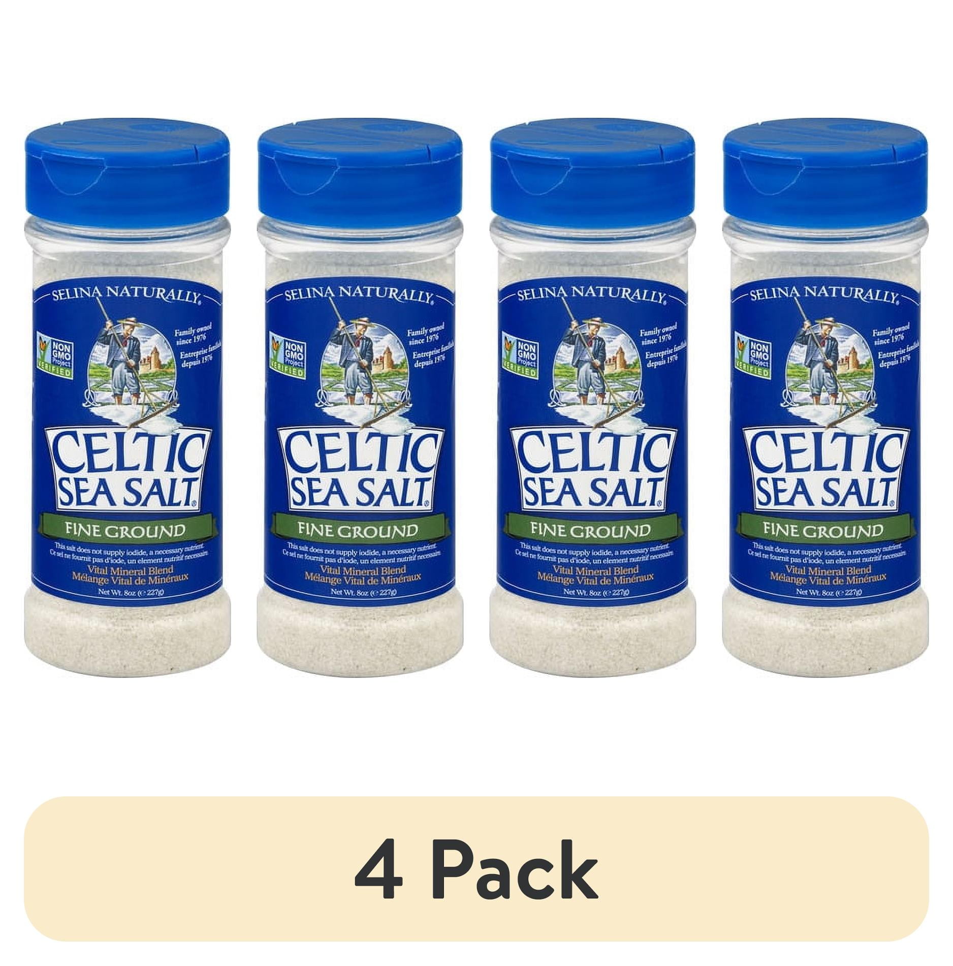 (4 pack) Celtic Sea Salt Fine Ground Kosher Certified Sea Salt ...