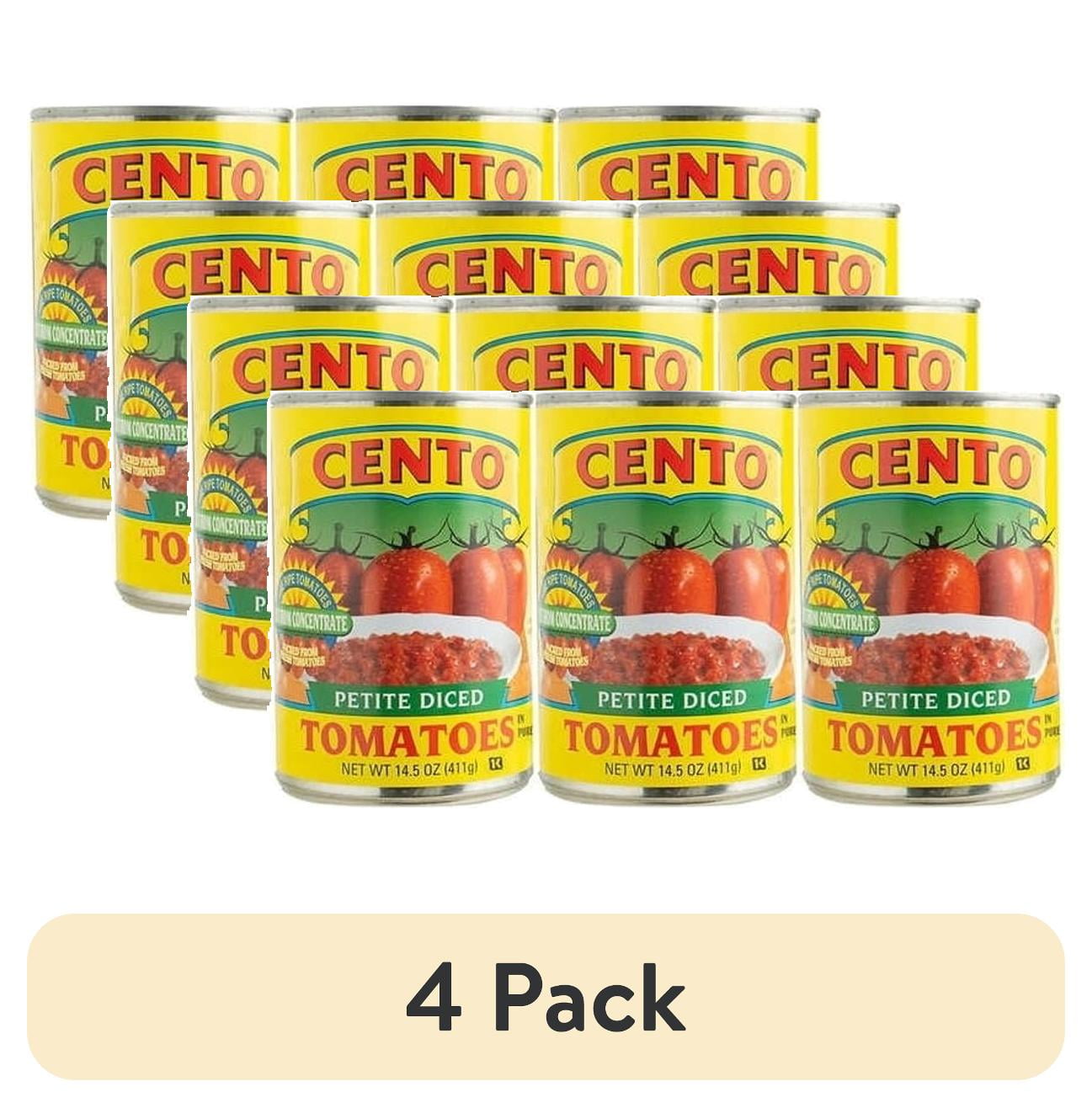 (4 pack) Cento Petite Diced Tomatoes, 14.5 Oz - Walmart.com