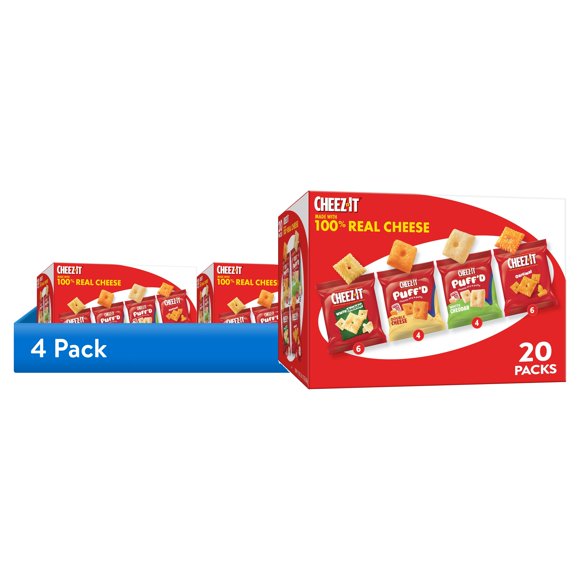 Crackers and Cheese Snack Packs for Convenient Tasty Snacking