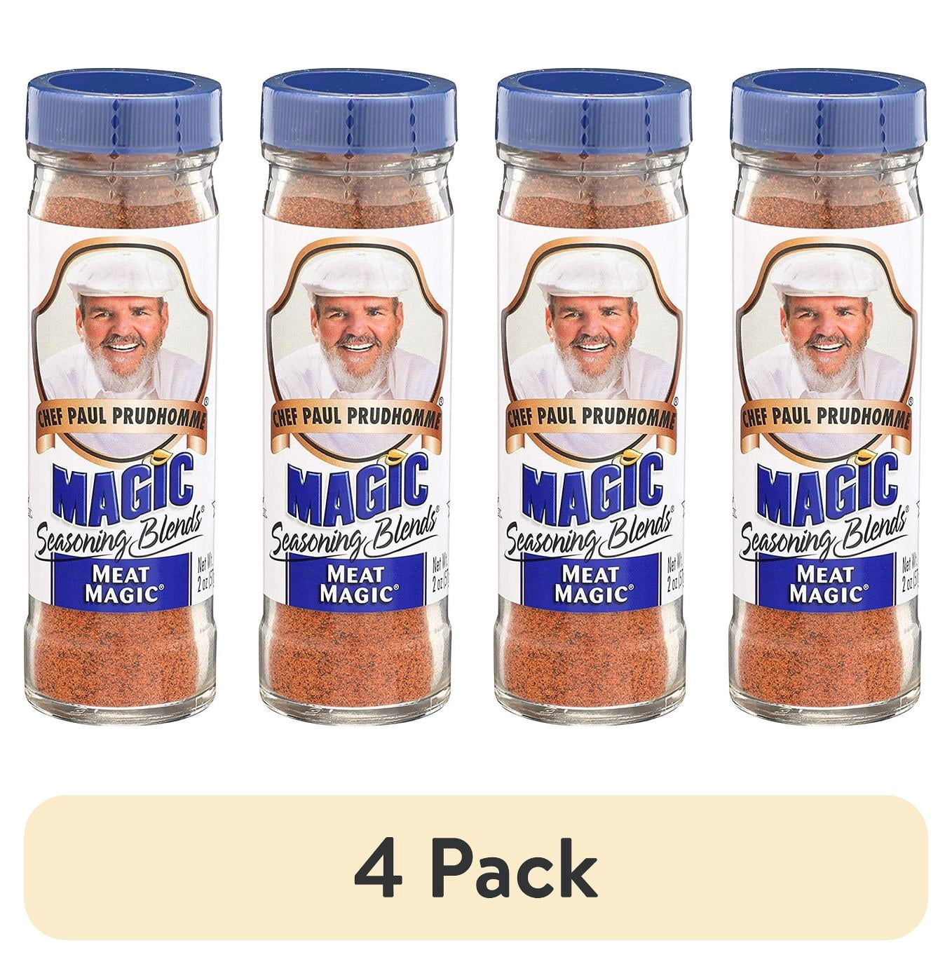 (4 pack) Chef Paul Prudhomme Magic Meat Magic Seasoning Blends, 2 oz ...