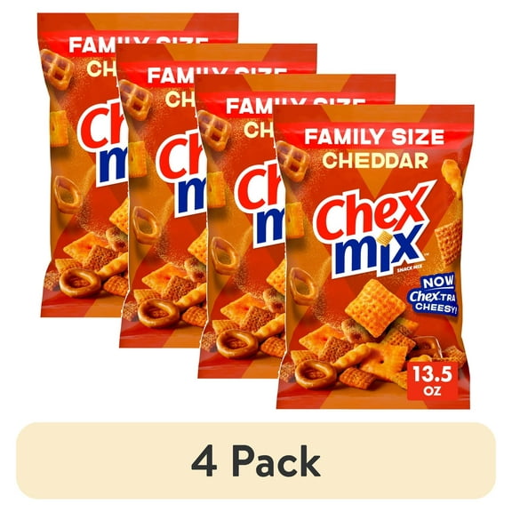 Chex Mix Traditional Savory Snack Mix Family Size 13.5 oz Crackers ...