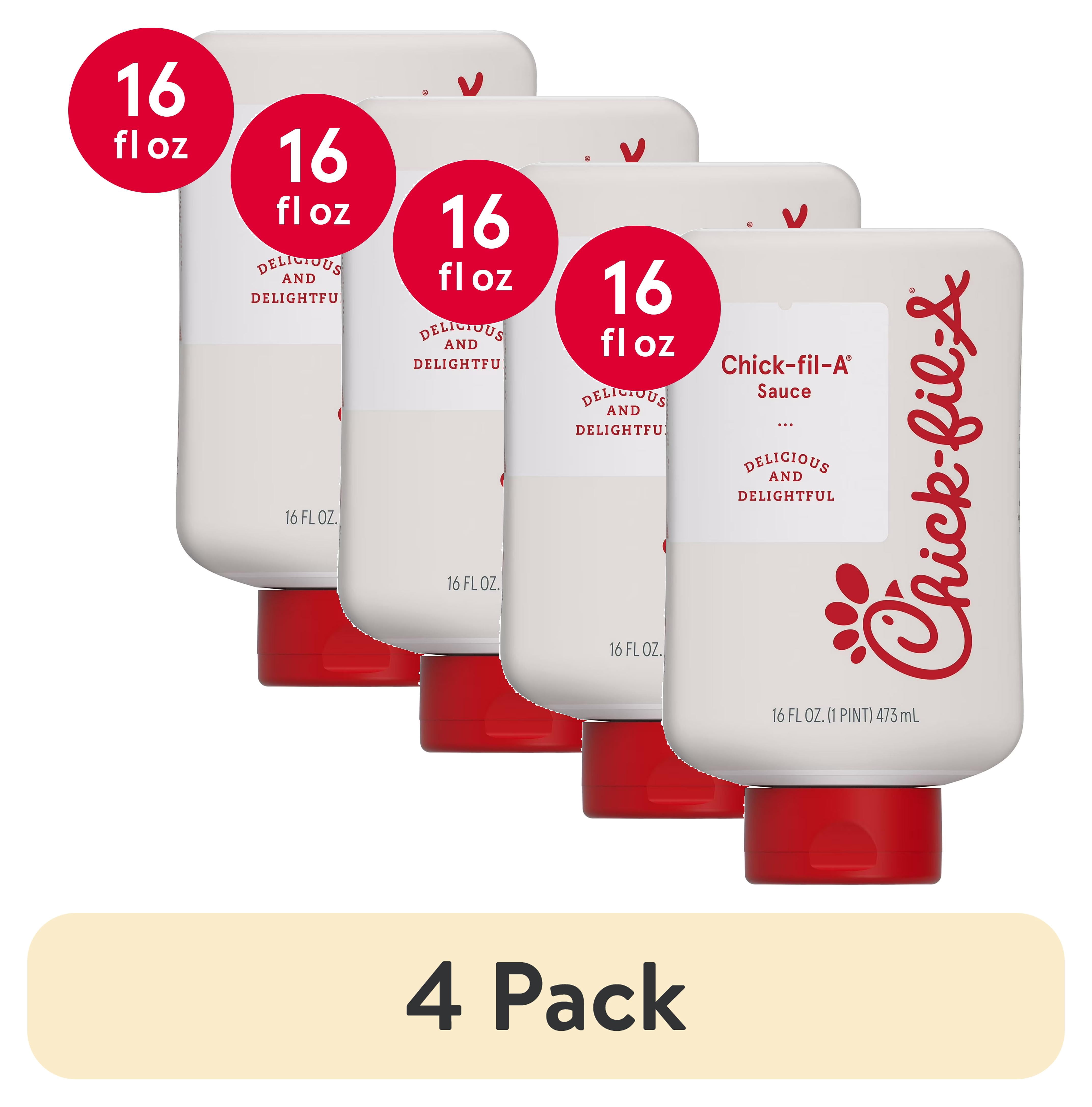 (4 pack) Chick-fil-A Dipping Sauce, 16 fl oz Squeeze Bottle - Walmart.com