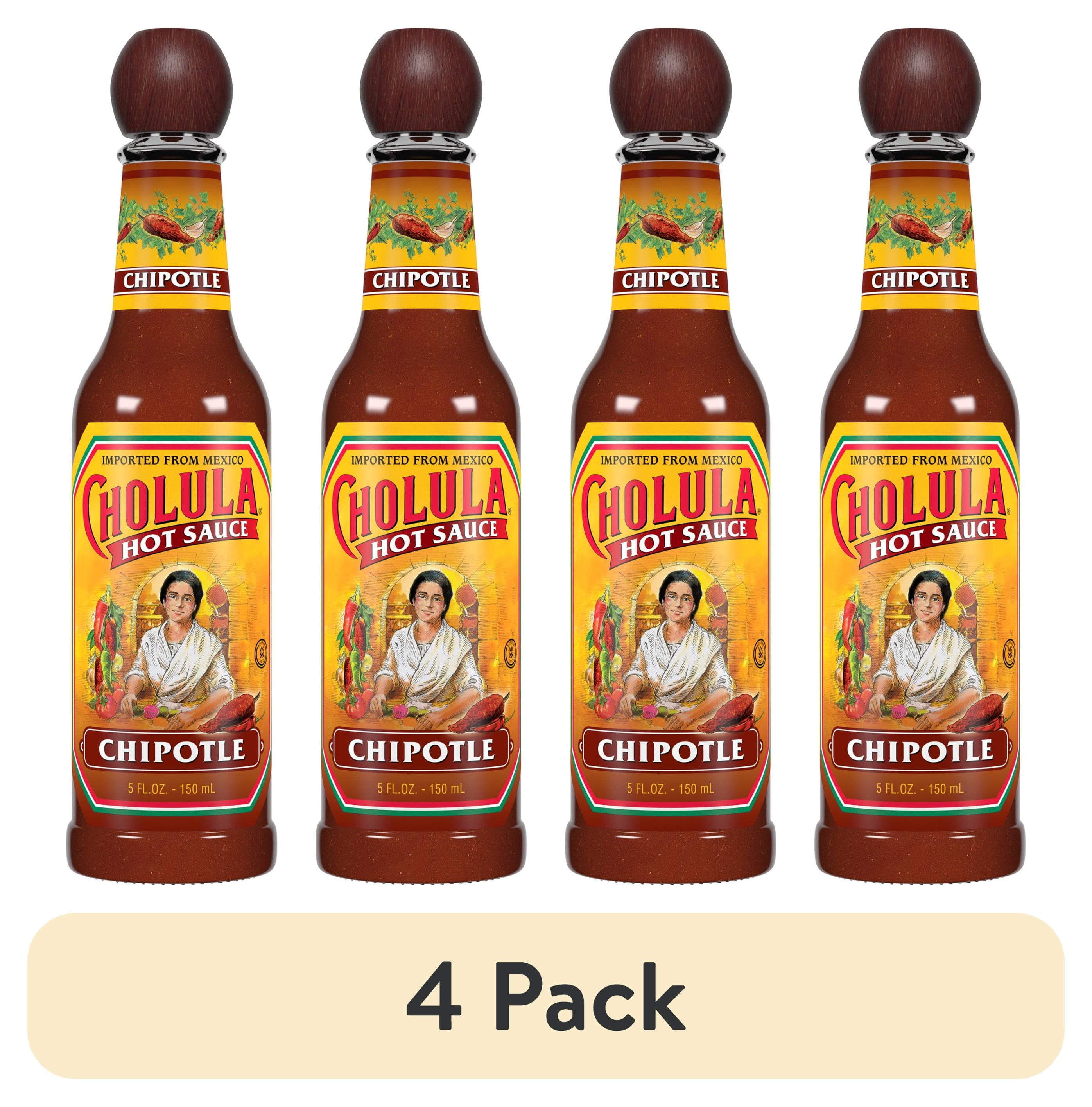 (4 pack) Cholula Chipotle Hot Sauce, 5.0 fl oz Bottle - Walmart.com