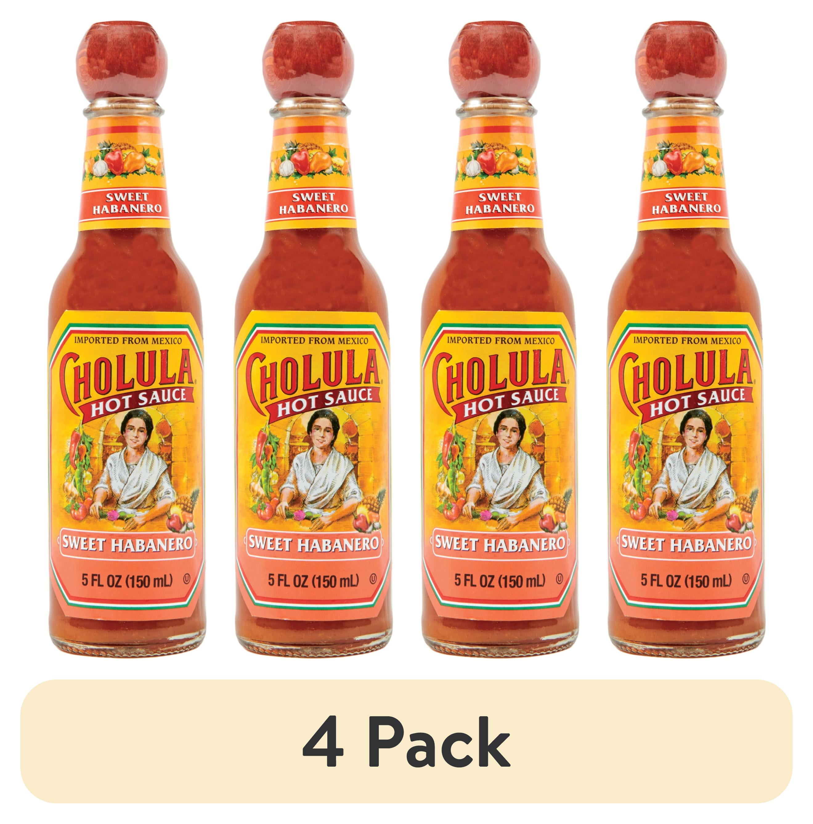 (4 pack) Cholula Kosher Sweet Habanero Hot Sauce, 5.0 fl oz Bottle ...