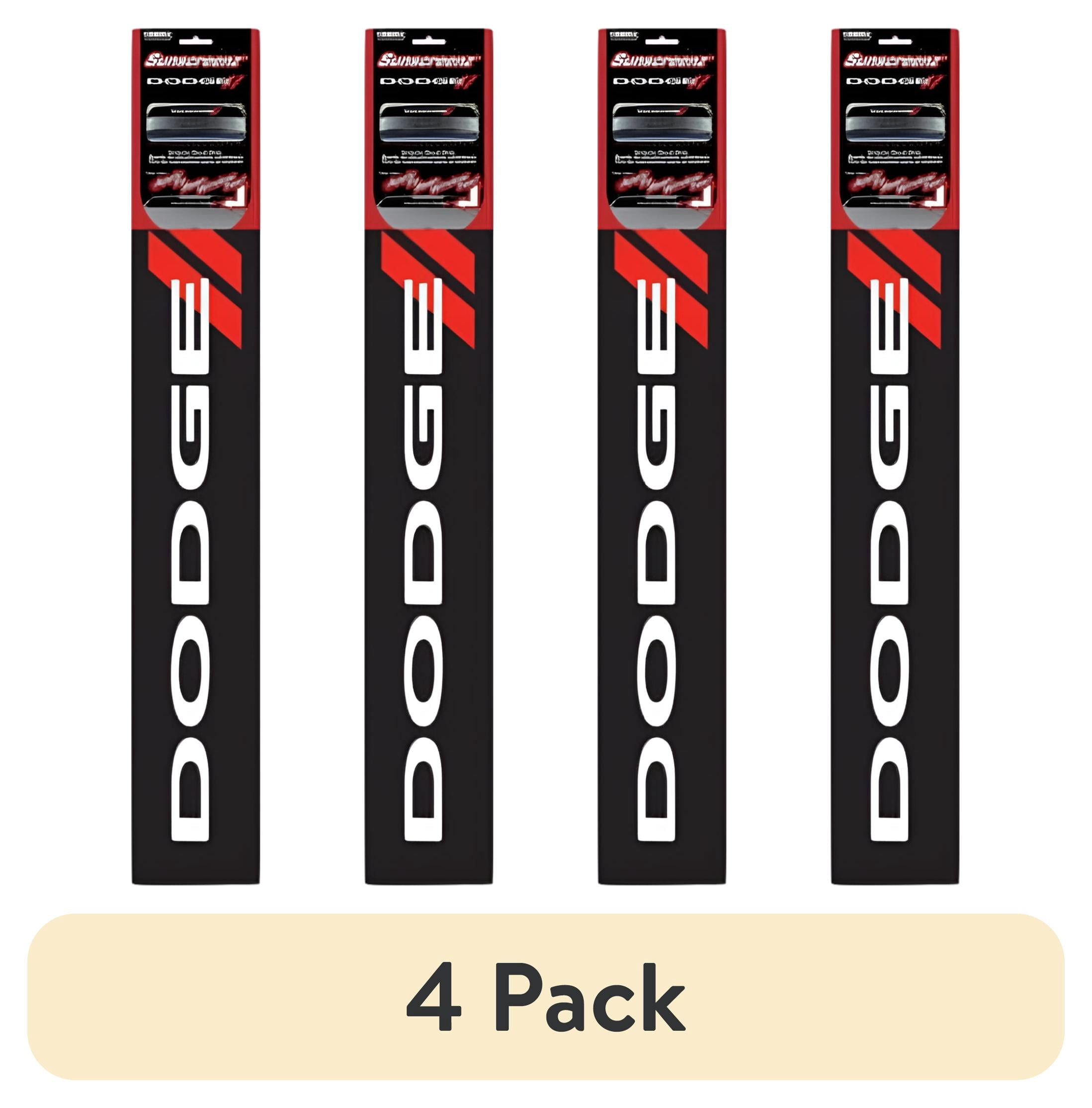 (4 pack) Chroma Dodge Red Stripes Automotive Decal, White red, 35"X5.25 ...