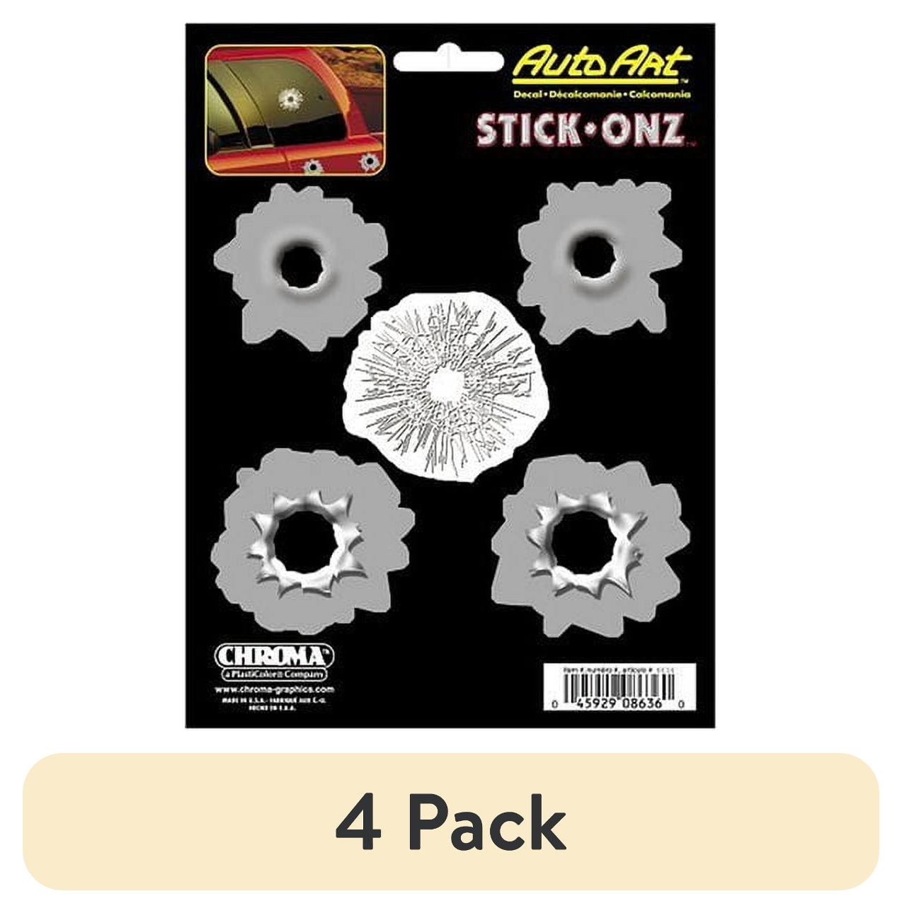(4 pack) Chroma Graphics 8636 DECAL BULLET HOLES - Walmart.com