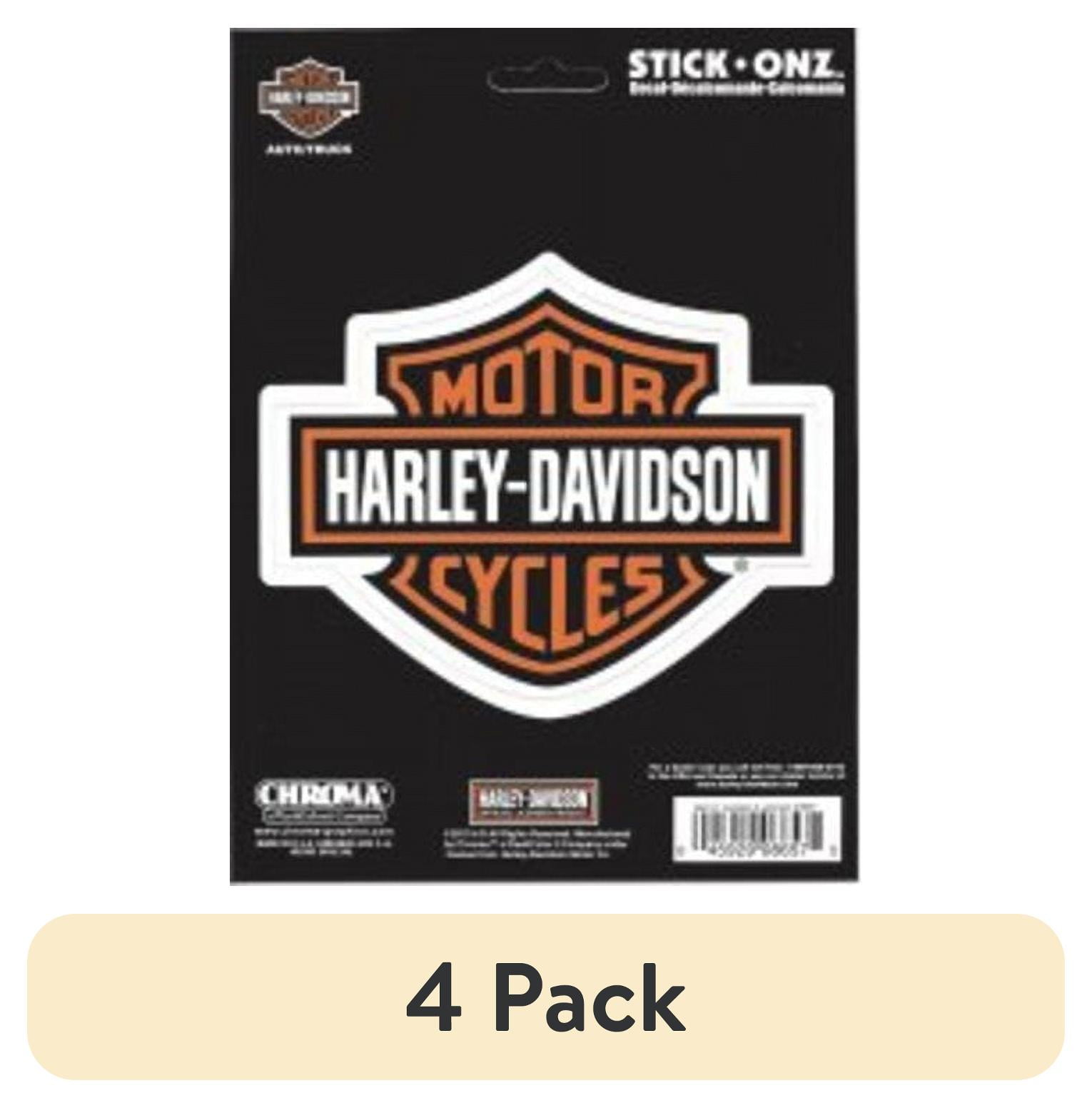 (4 pack) Chroma Harley Davidson Stick-Onz Automotive Decals & Stickers ...