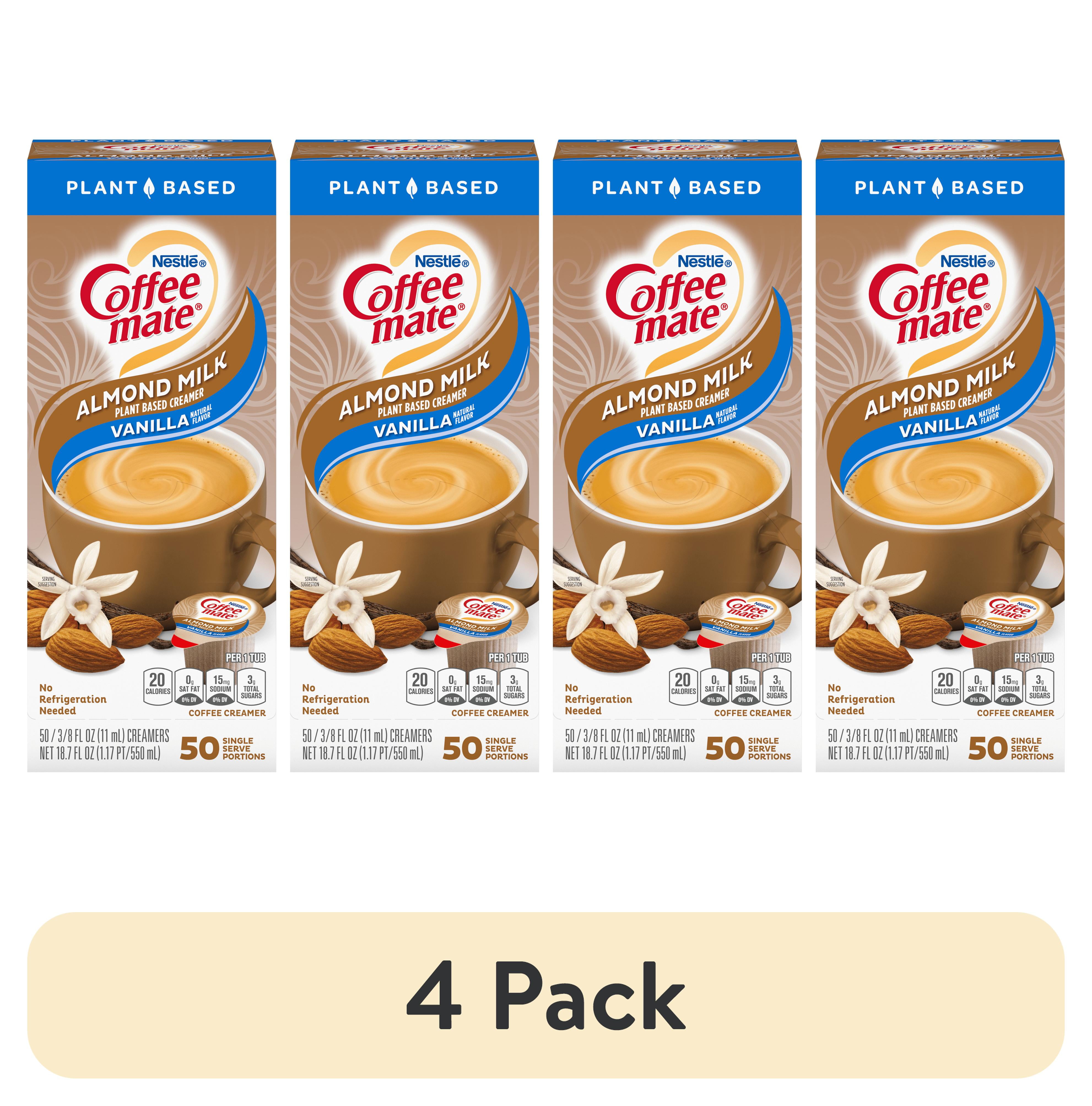 (4 pack) Coffee mate Plant Based Oat Milk Vanilla Non-Dairy Creamer, 0. ...