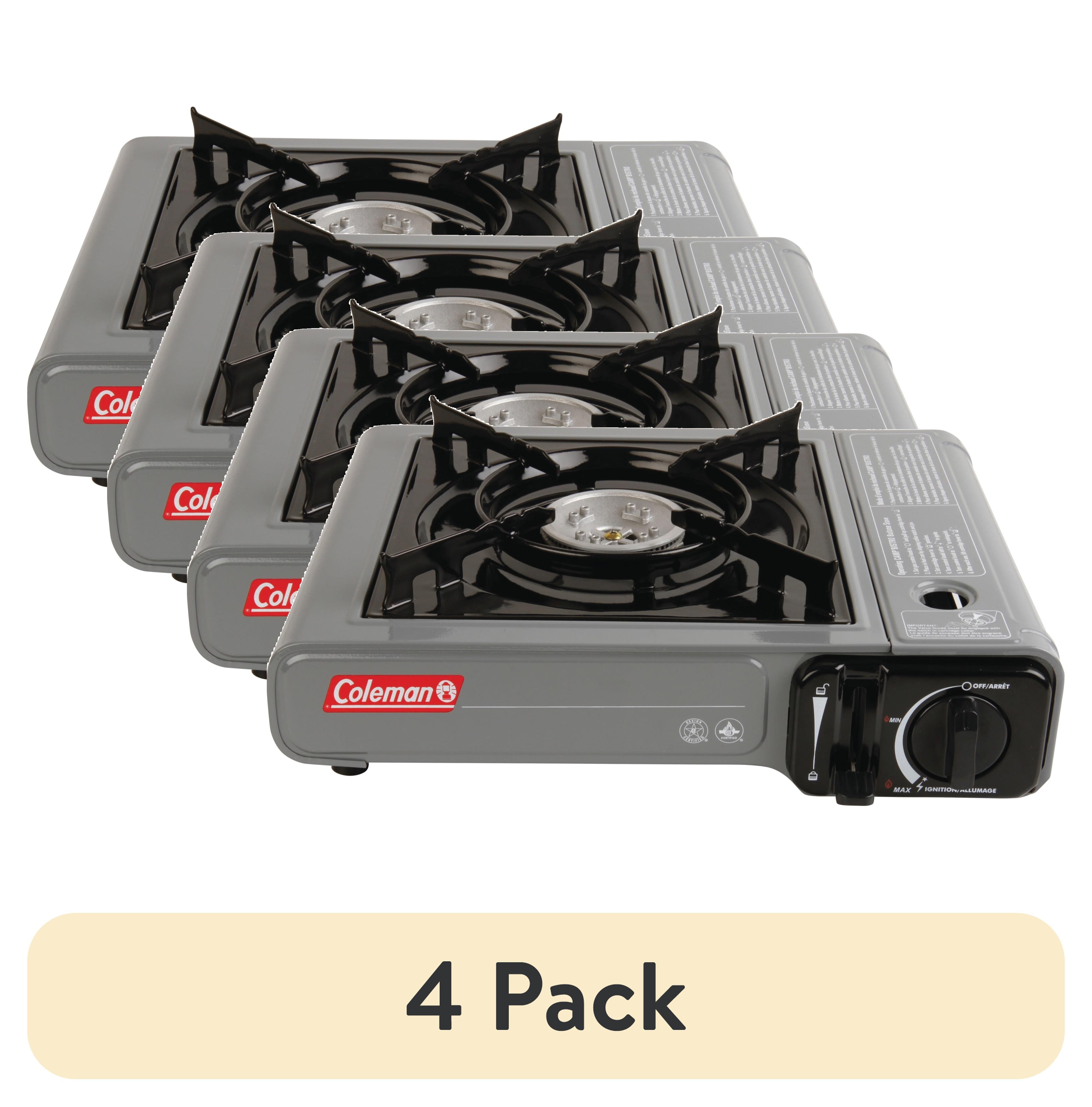 (4 pack) Coleman Tabletop Portable Butane Gas Camping Stove, 1 Burner, Gray - Walmart.com