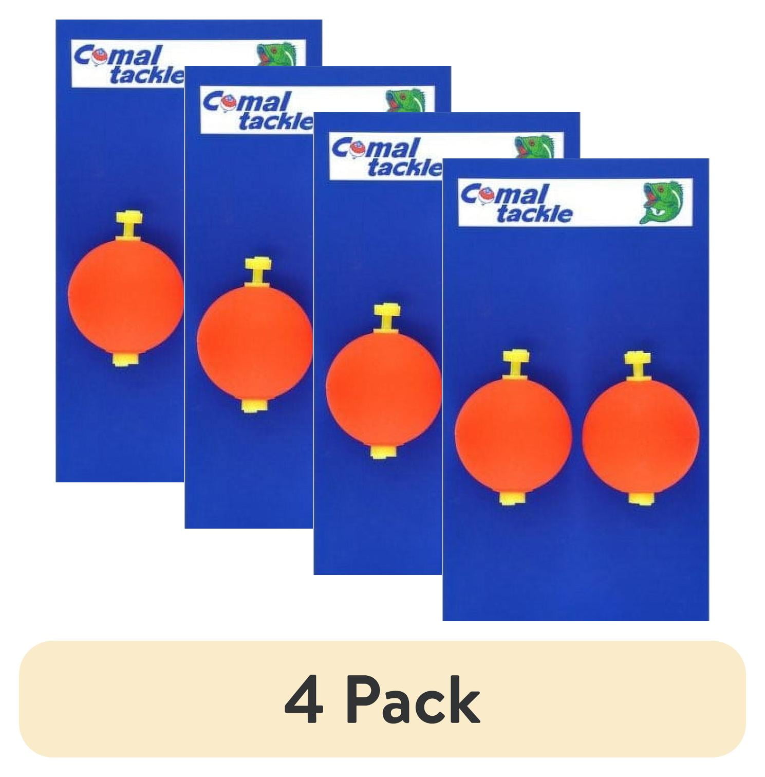 (4 pack) Comal Tackle 1.50" Round Snap-On Float, Red, 2 ct - Walmart.com