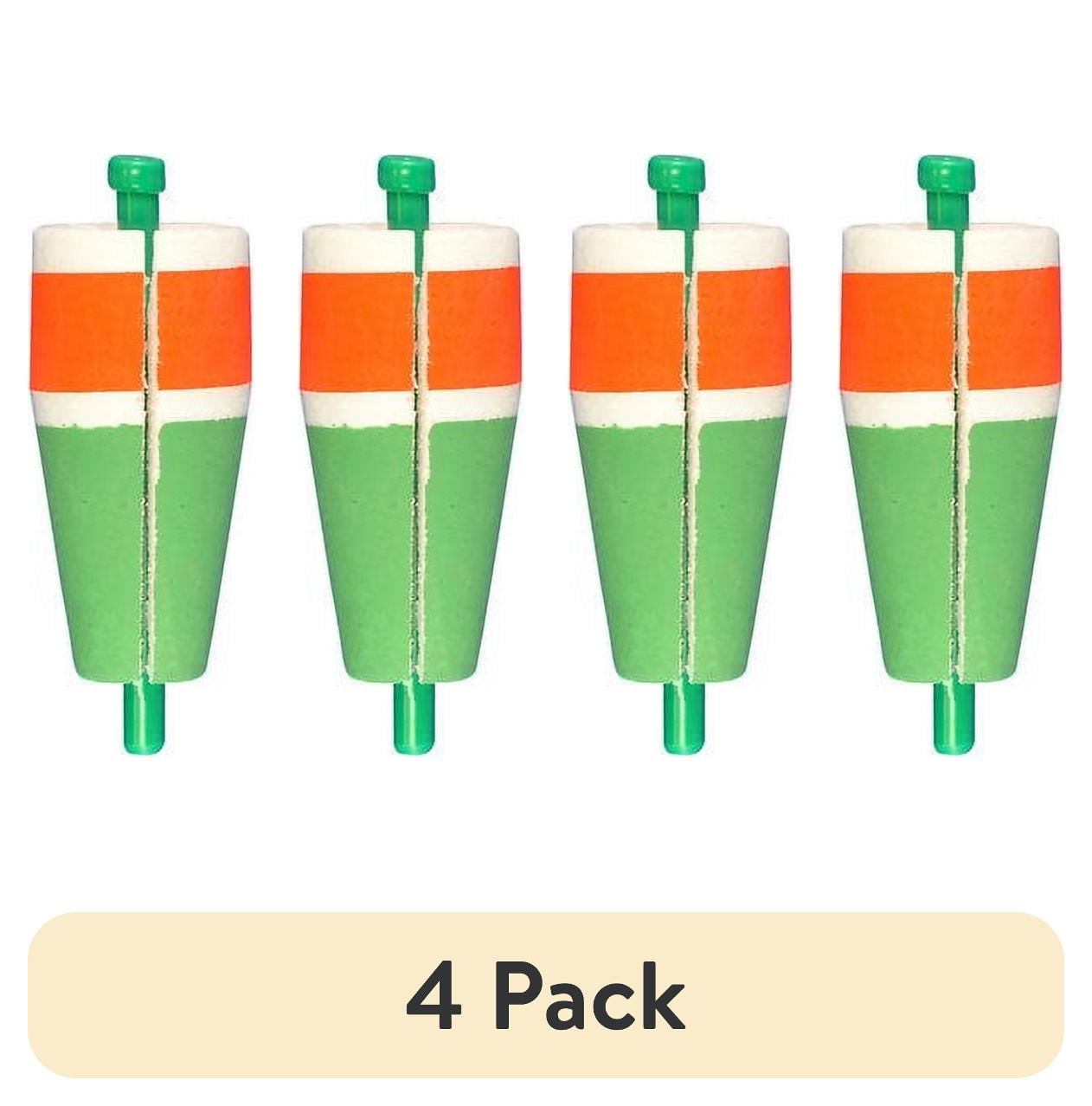 (4 pack) Comal Tackle 3" Weighted Popping Float, Red & Green - Walmart.com