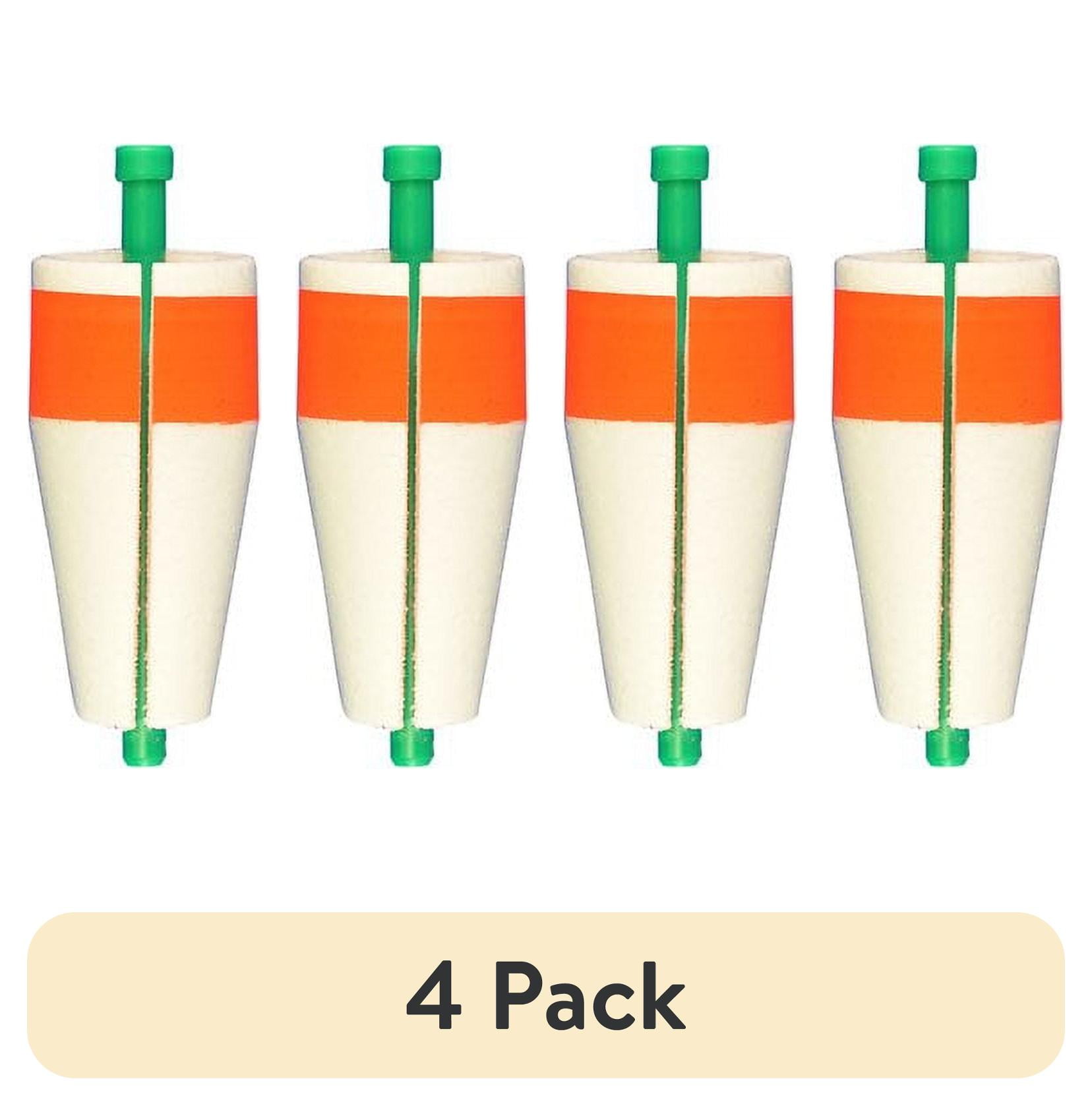 (4 pack) Comal Tackle 3" Weighted Popping Float, Red & White - Walmart.com