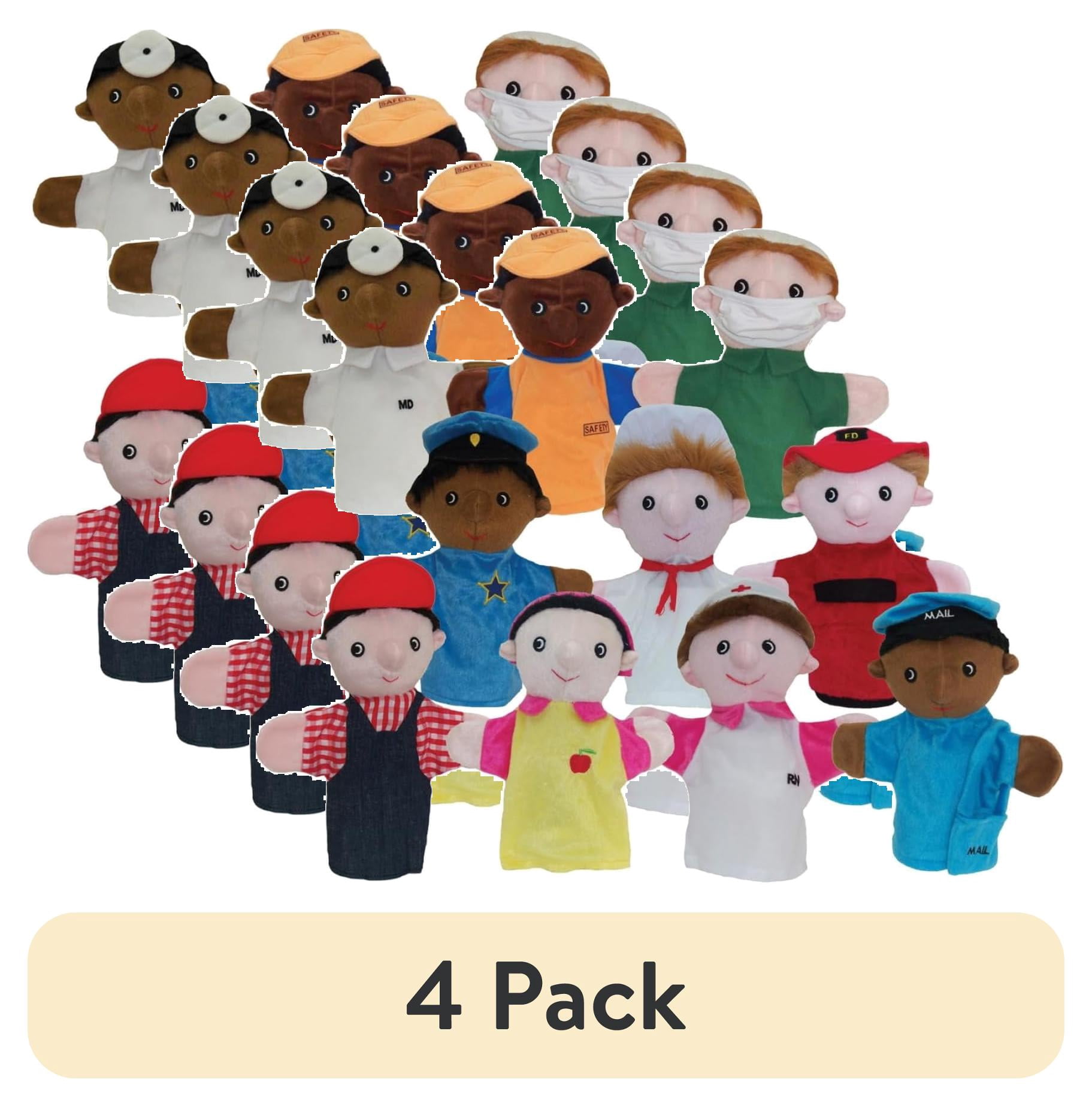 (4 pack) Community Helper Puppets, Set of 10 - Walmart.com