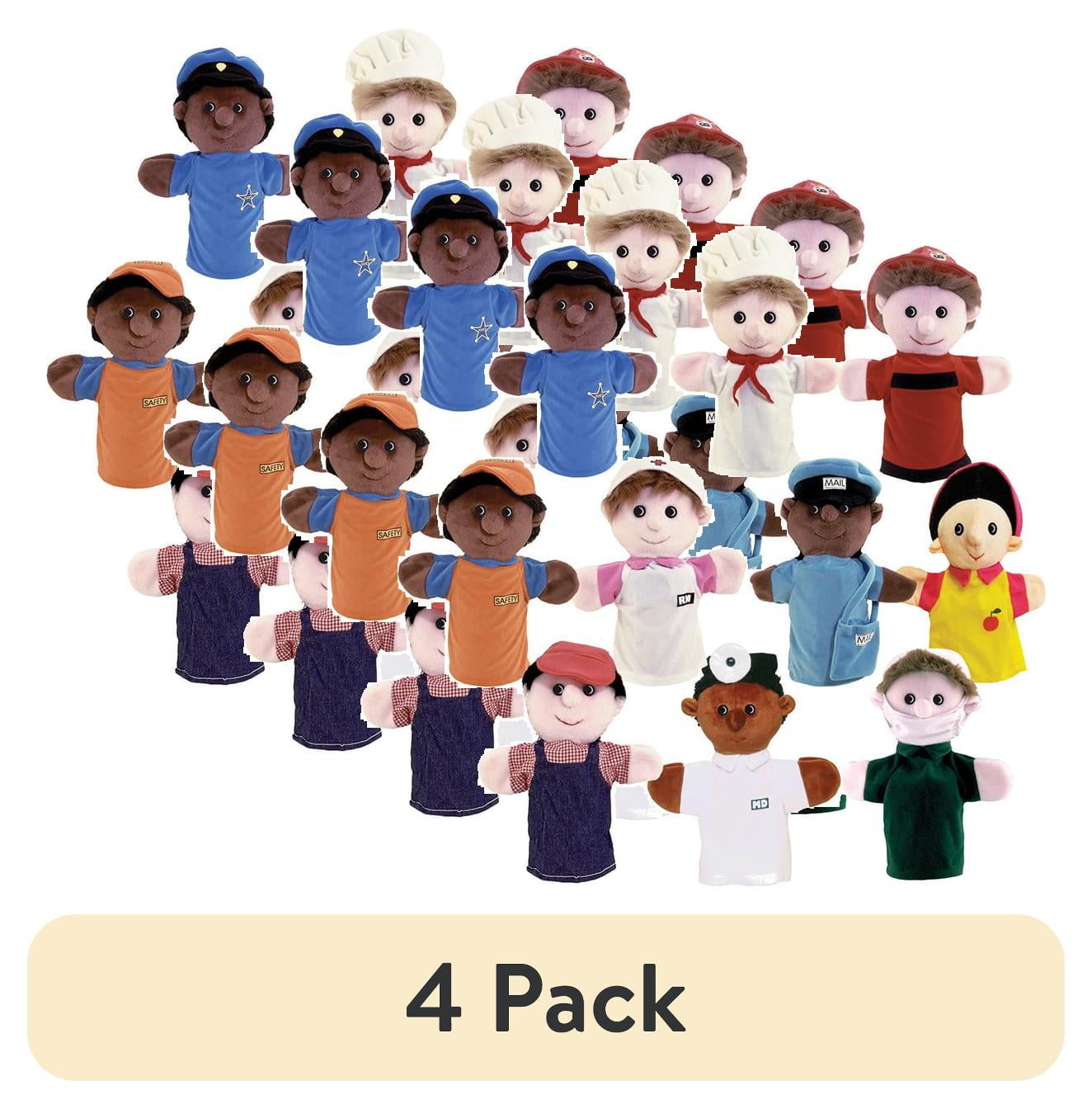(4 pack) Community Helper Puppets, Set of 10 - Walmart.com