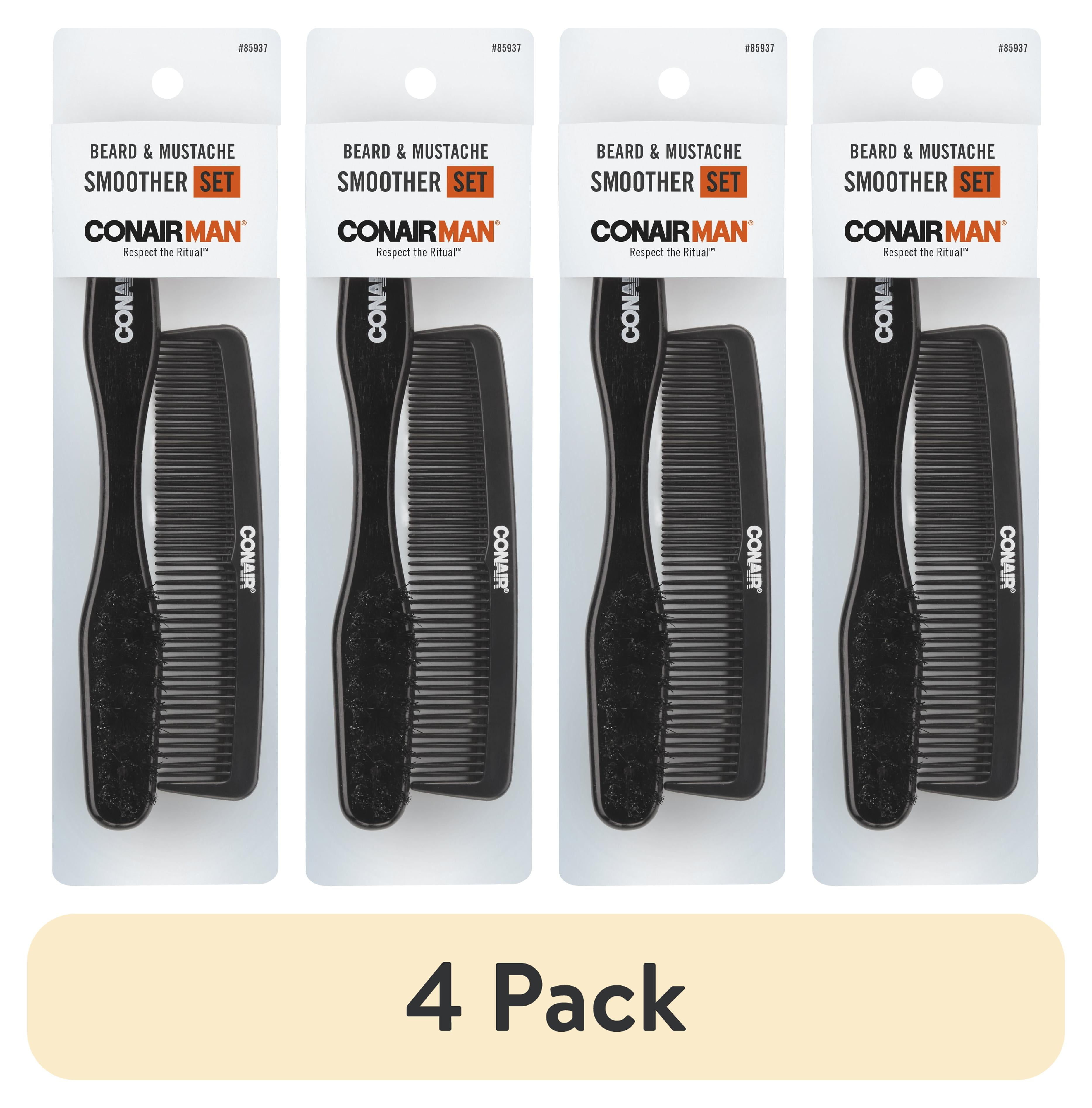 (4 pack) Conair Man Beard and Mustache Hair Brush and All Purpose Comb ...