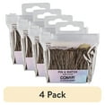 (4 pack) Conair Pin & Match Blend-In Color Metal Bobby Pins, Brown, 200 ...