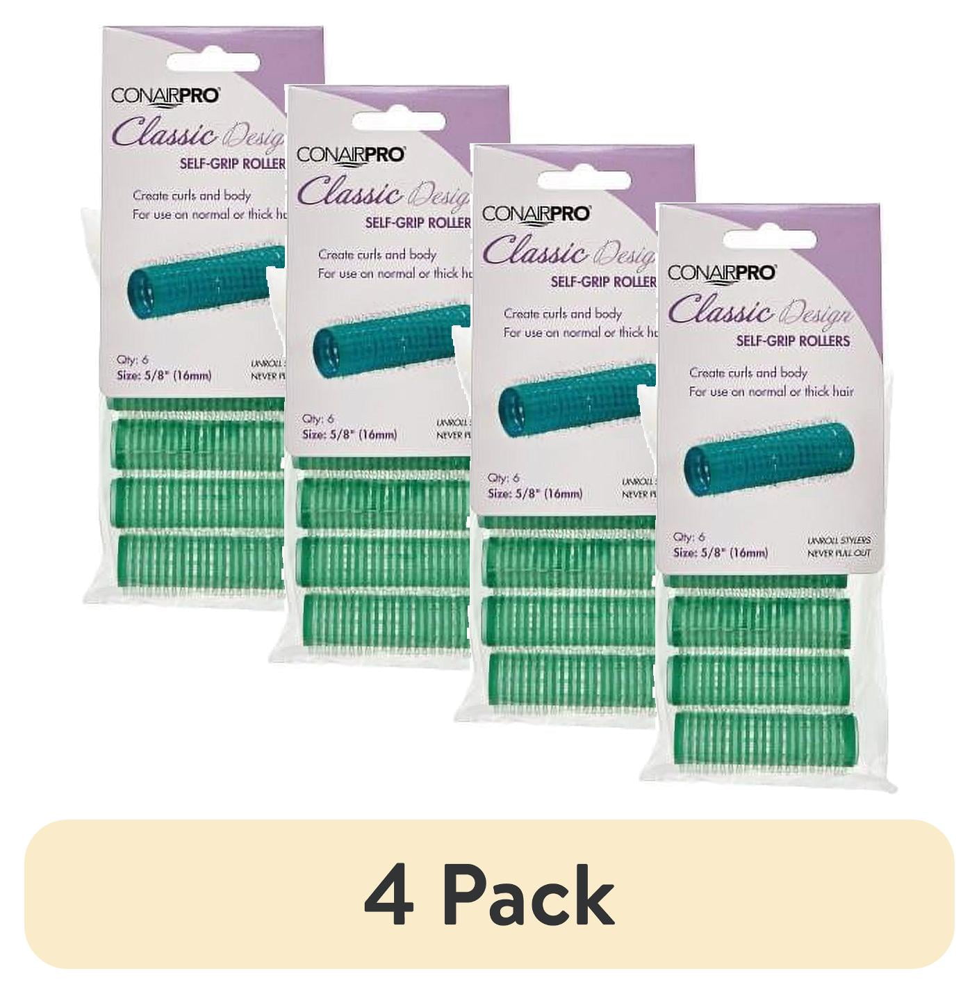 (4 pack) ConairPro Classic Design Self-Grip Rollers, 5/8 inch (16mm ...