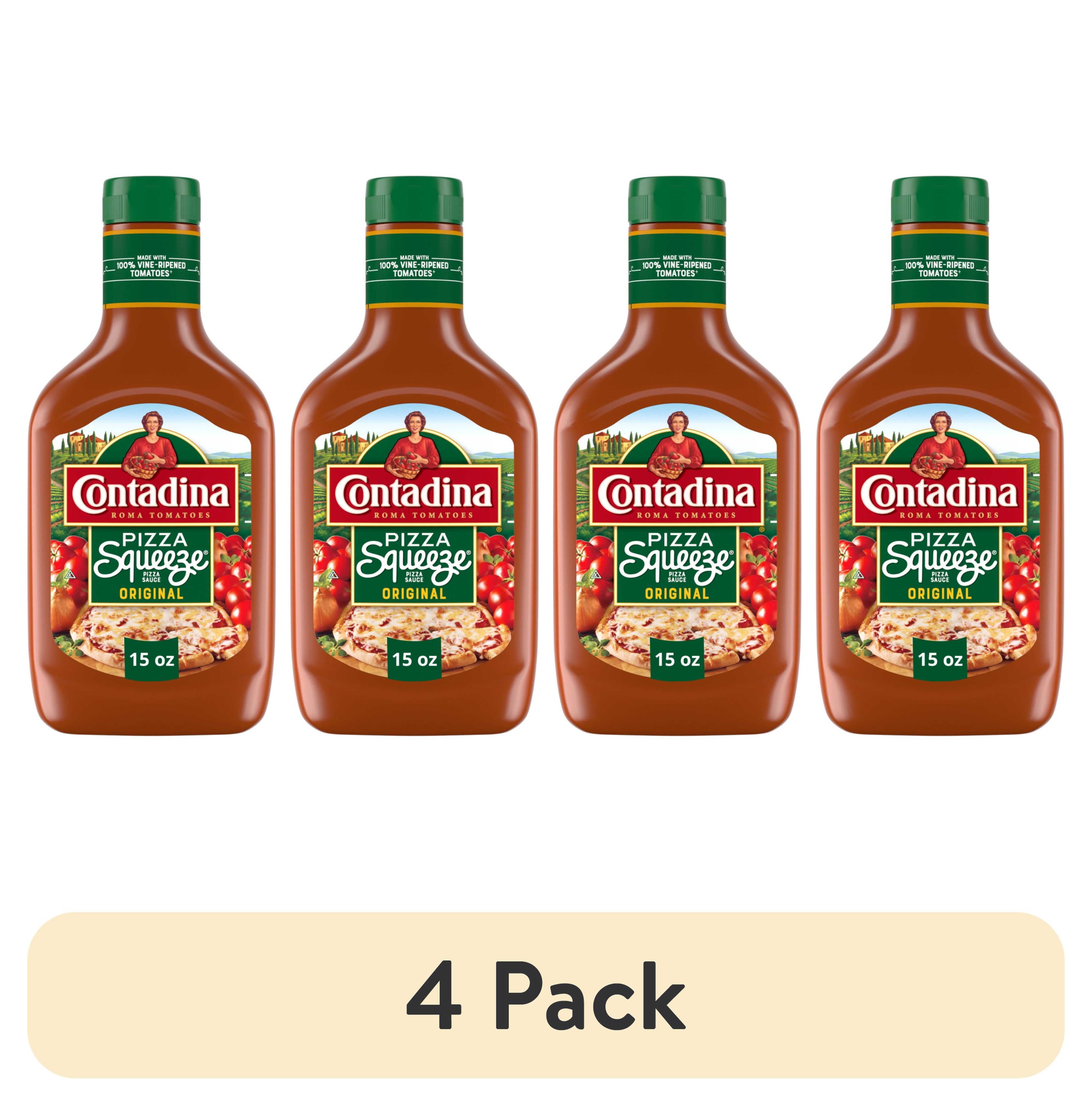 (4 pack) Contadina Pizza Sauce, 15 oz Squeeze Bottle - Walmart.com