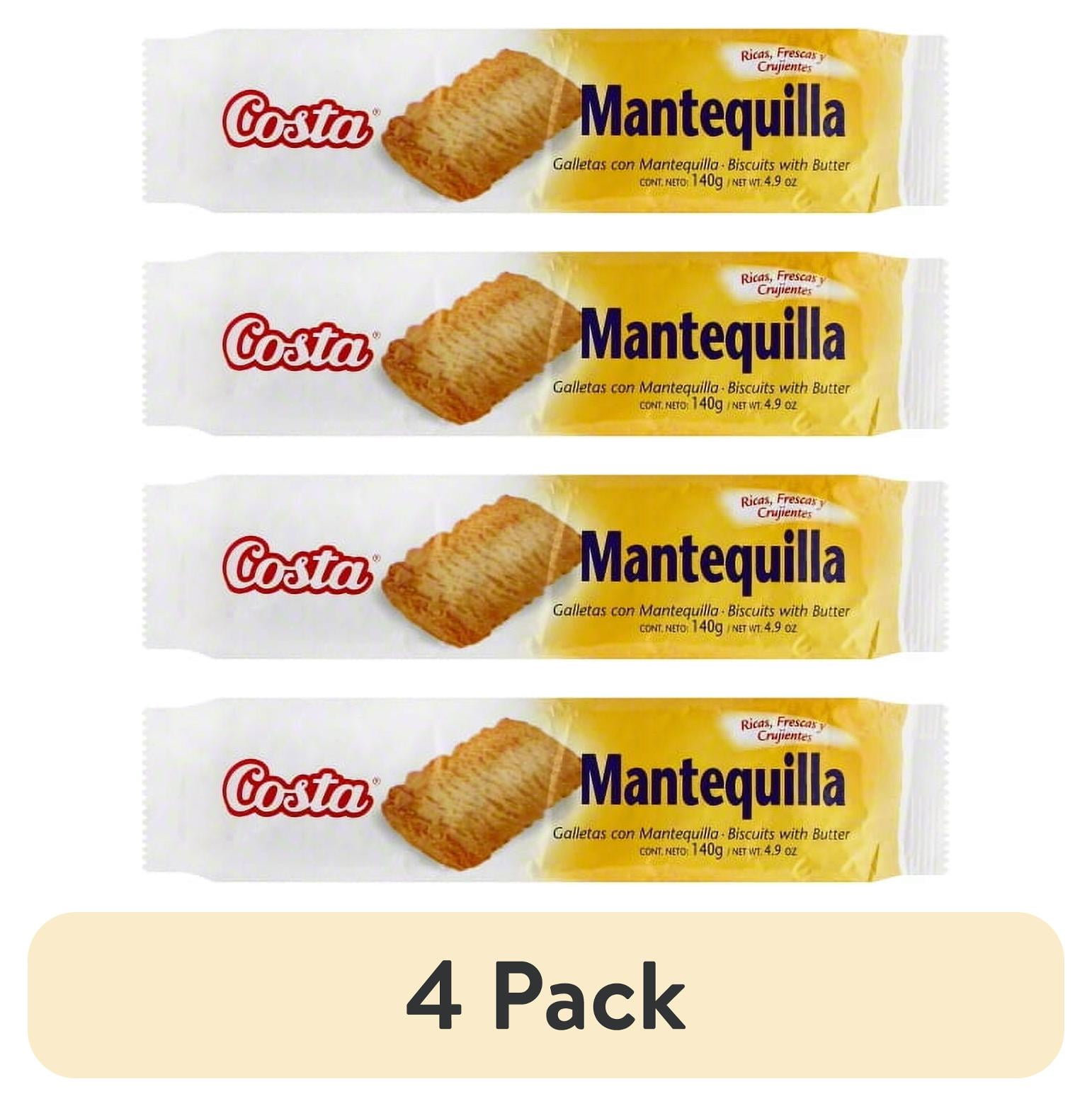 (4 pack) Costa, Butter Biscuits/Galletas de Mantequilla, 4.9 oz/140gr ...
